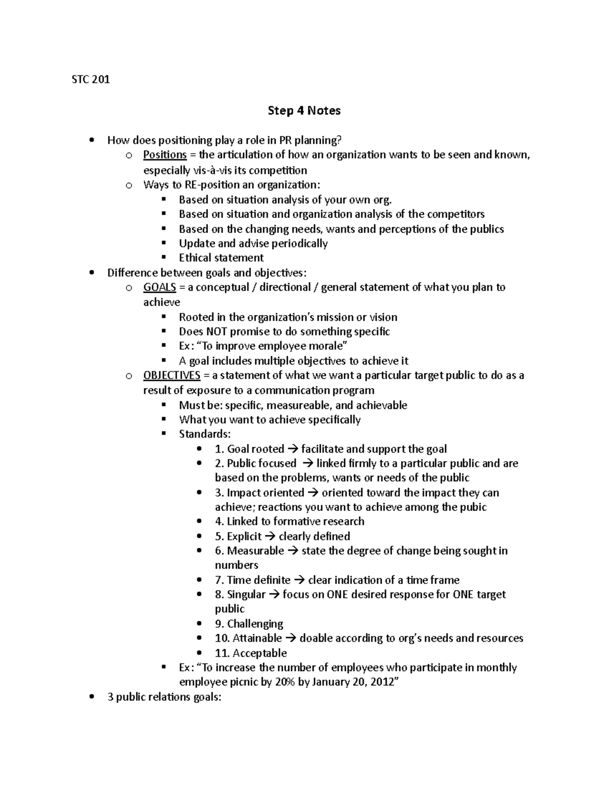 STC 201 Step 4 Notes - Professor Weiting Tao - STC 201 Step 4 Notes How ...