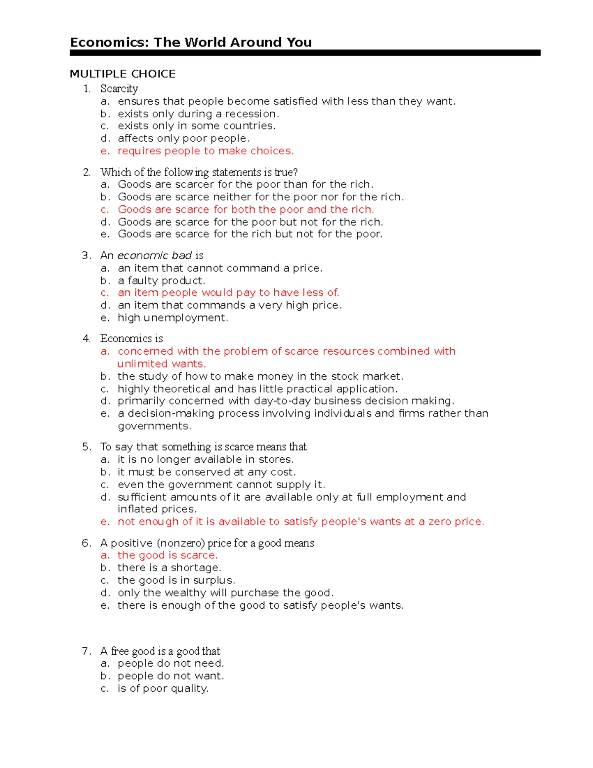 Macro Economics (Business and Administration)Practice Quiz 2 ...