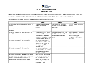 SOC 112 Module Eight Worksheet - SOC 112 Module Eight Worksheet Your ...