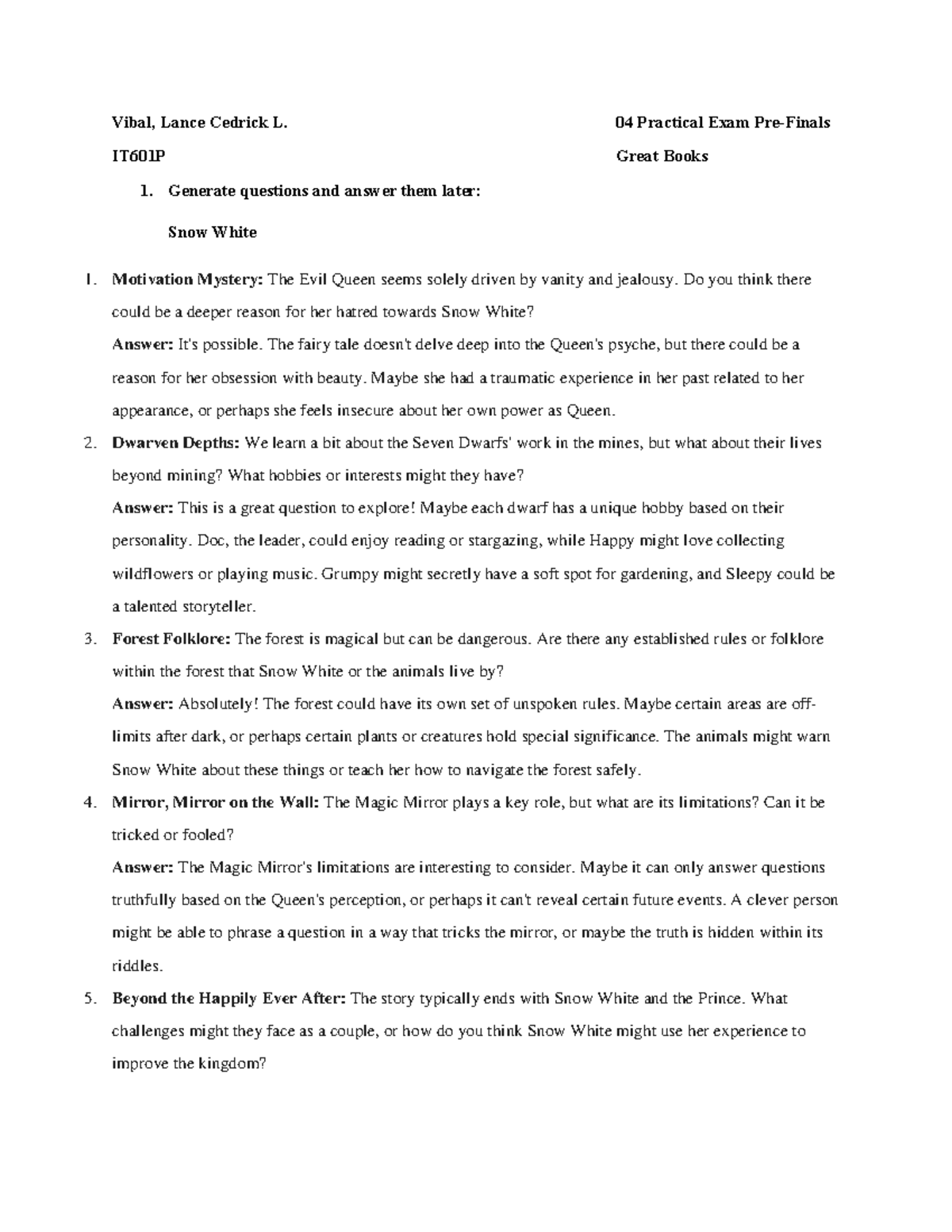 04 Practical Exam Great Books - Vibal, Lance Cedrick L. 04 Practical ...