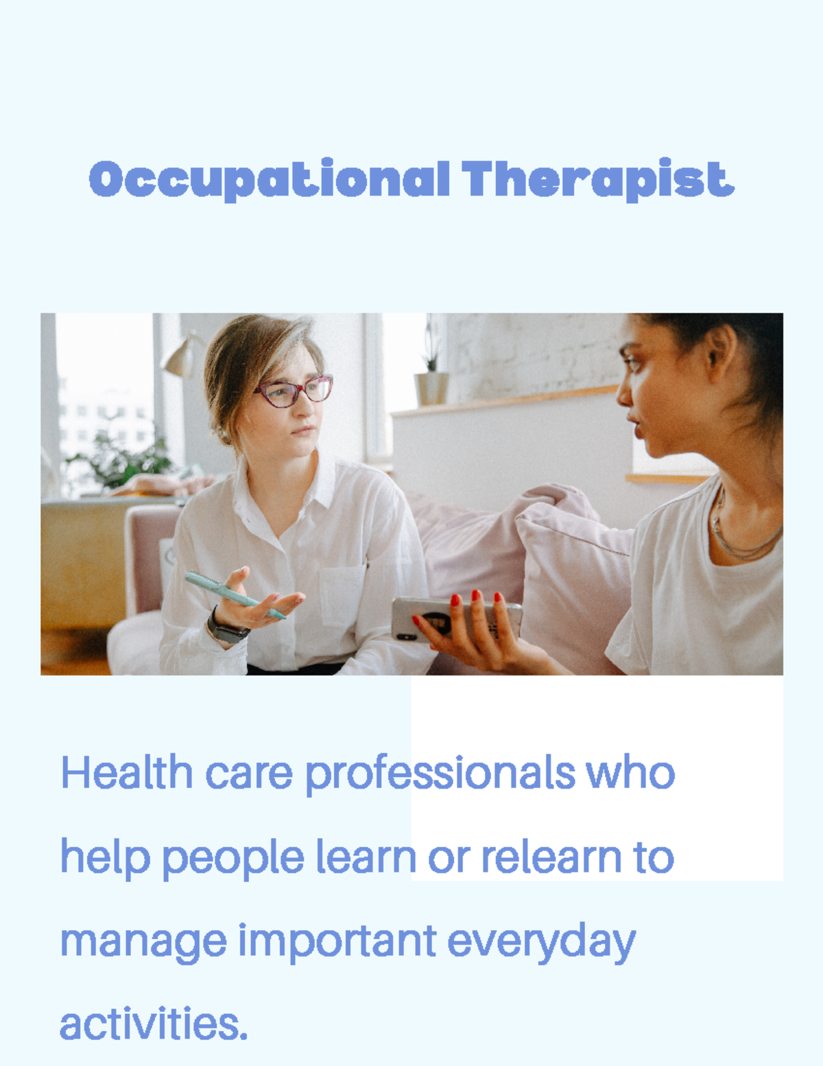 Occupational Therapist Health Flyer - Occupational Therapist Health ...