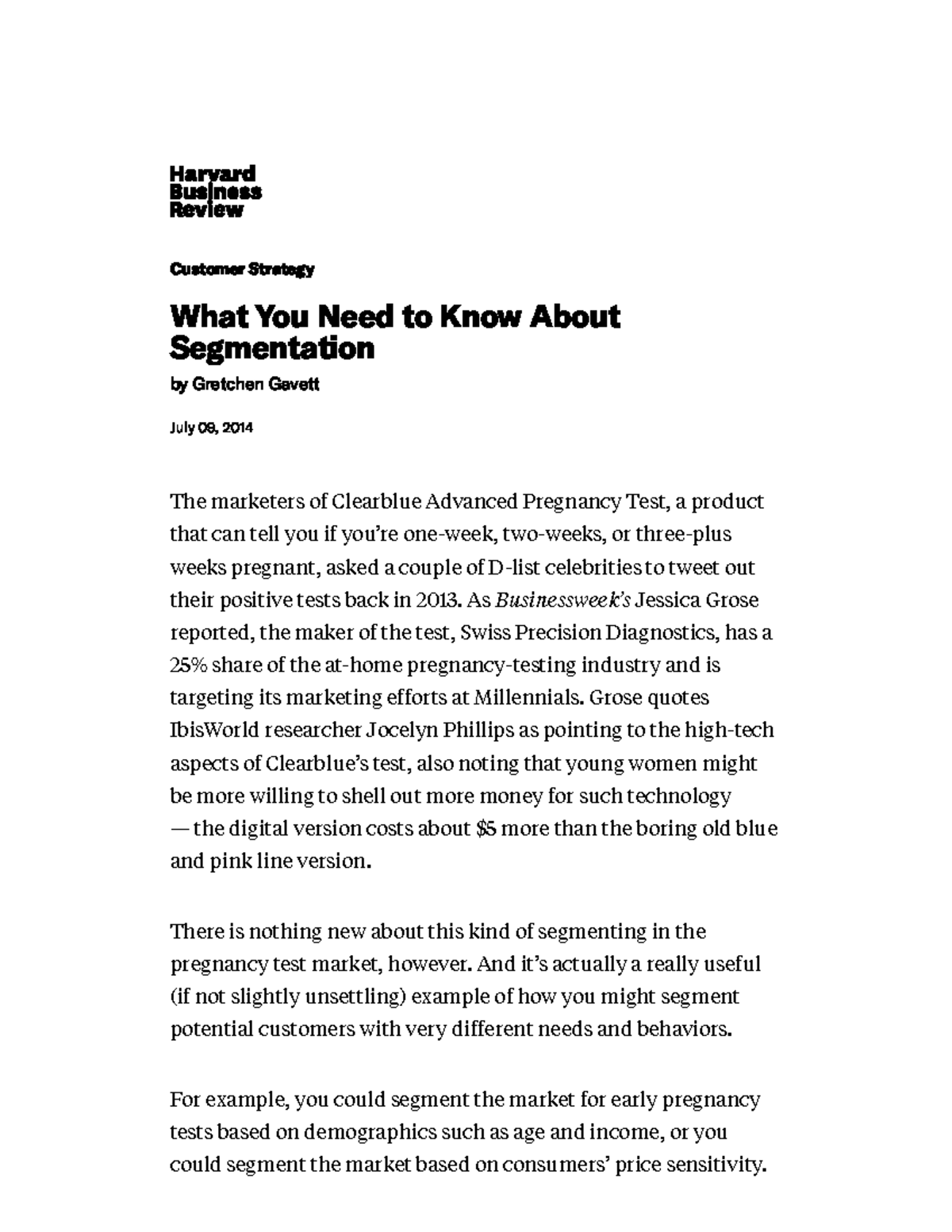 5. What You Need to Know About Segmentation - Customer Strategy What ...