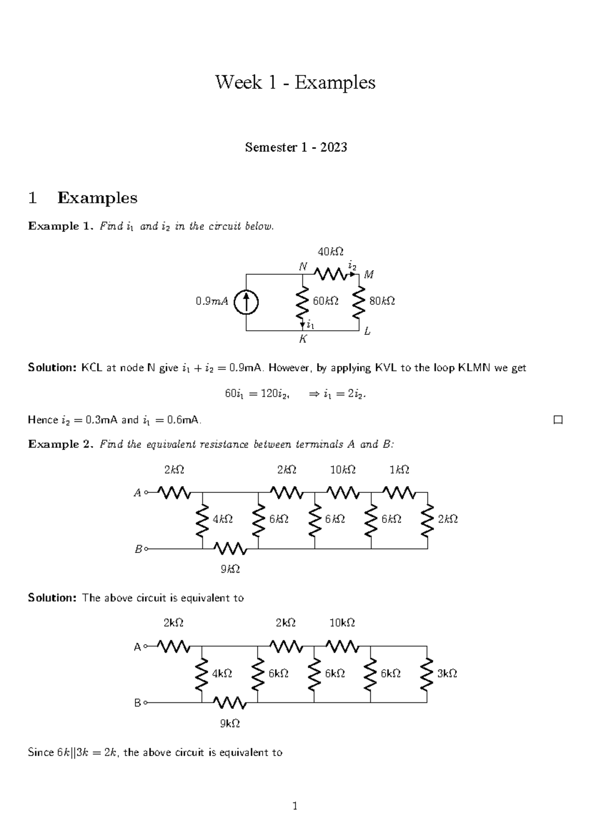 Week 1 - Examples - Questions - Week 1 - Examples Semester 1 - 2023 1 ...