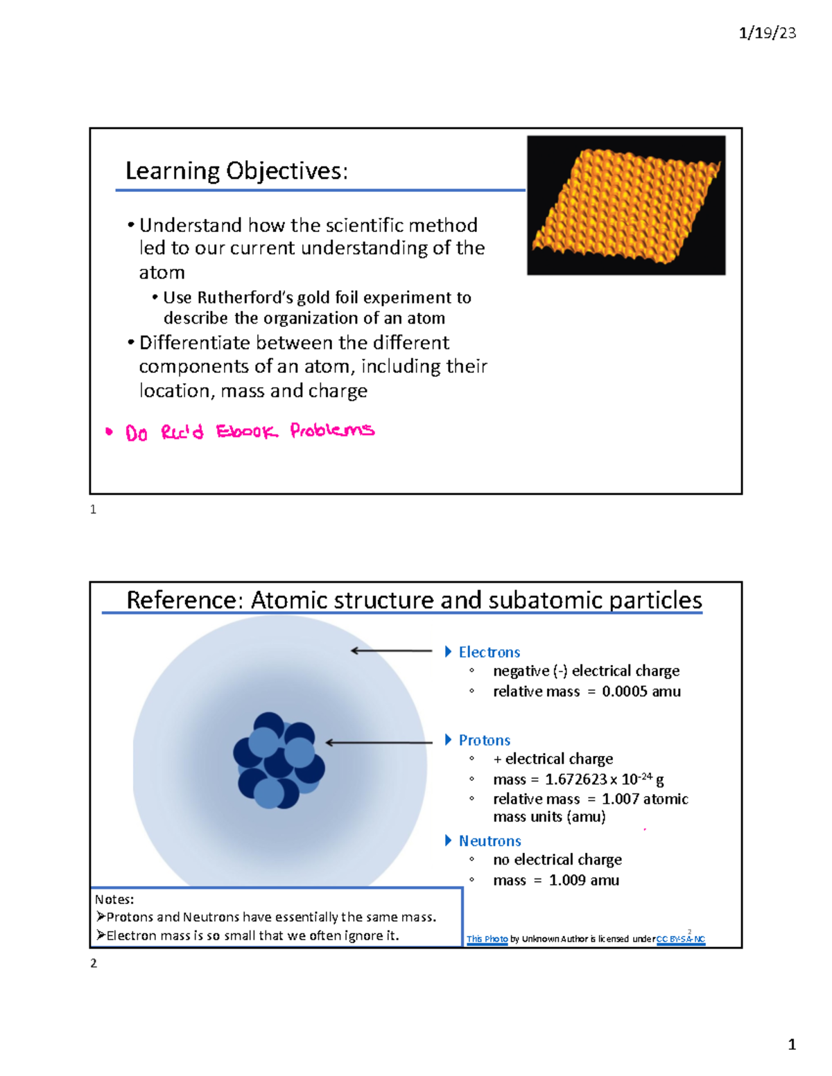 Chem Lesson 4 Lecture Notes - Learning Objectives: Understand how the ...