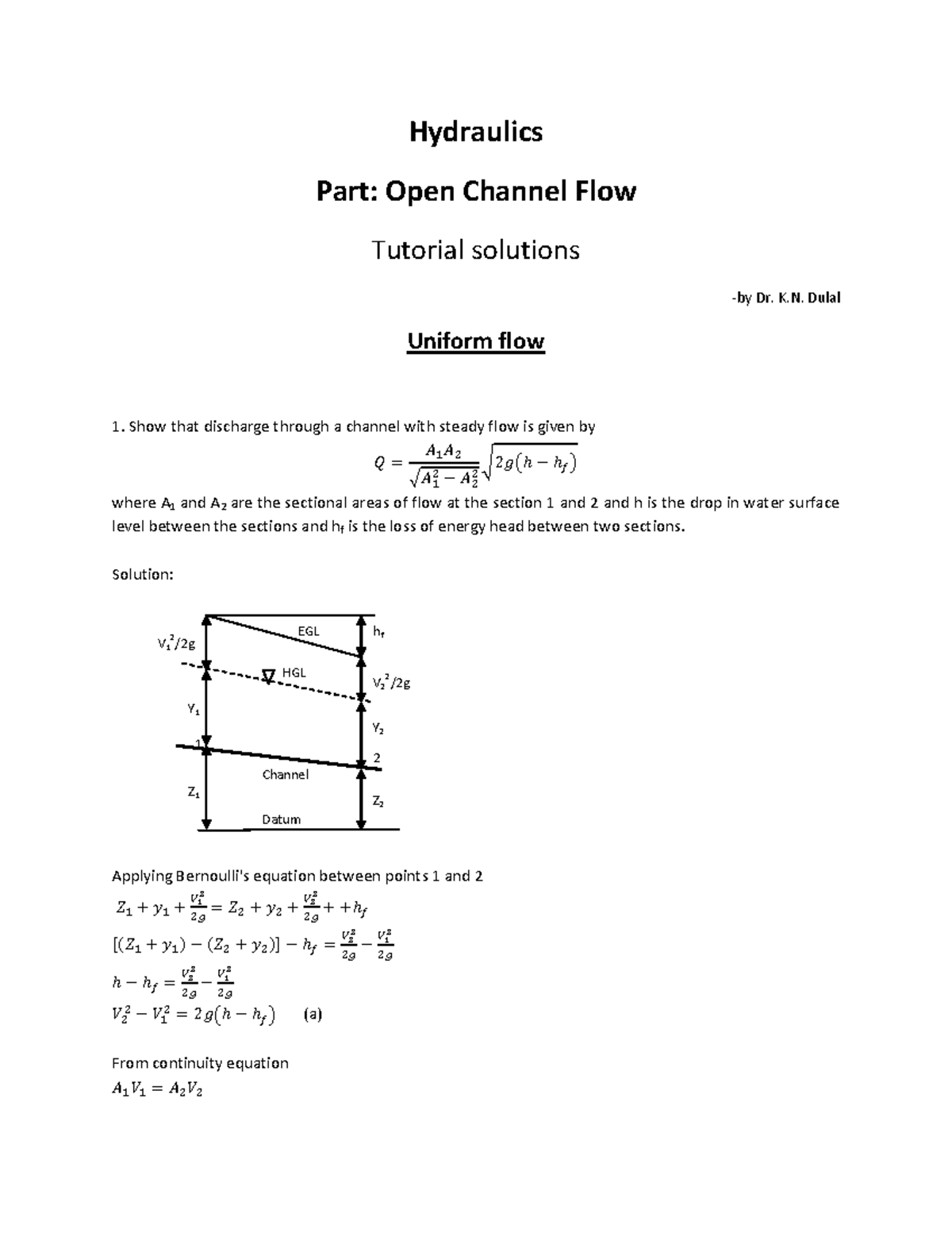 100-220312135540 - academic - Hydraulics Part: Open Channel Flow ...