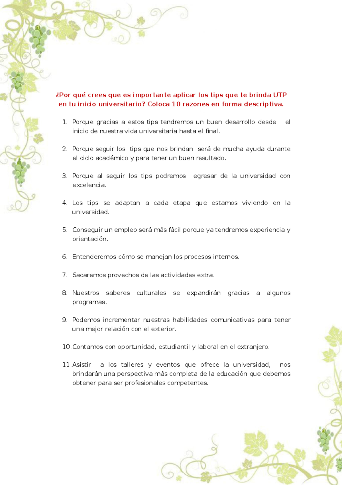 IVU Actividad 3 elba cruz Alvarez - ¿Por qué crees que es importante ...