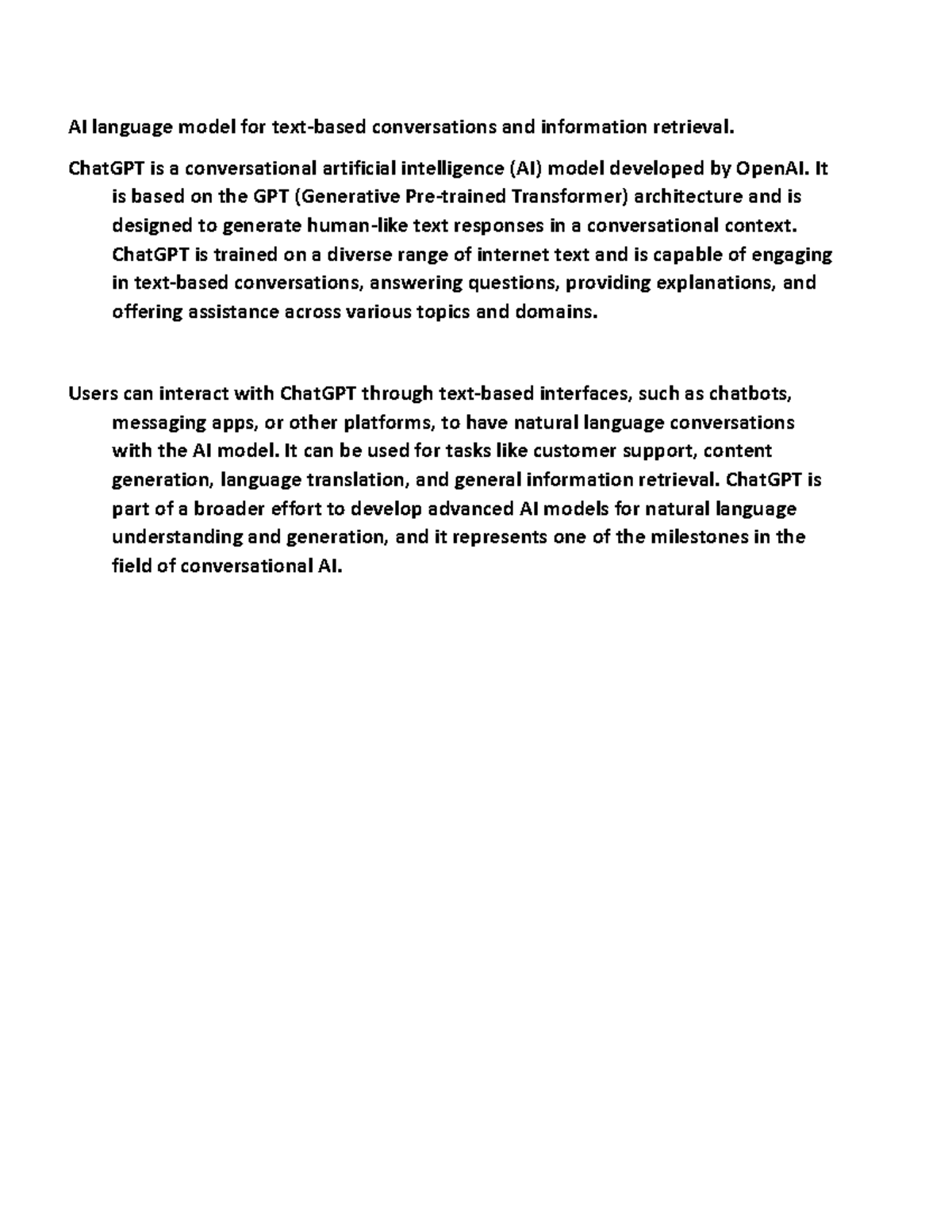 AI language model for text - AI language model for text-based ...