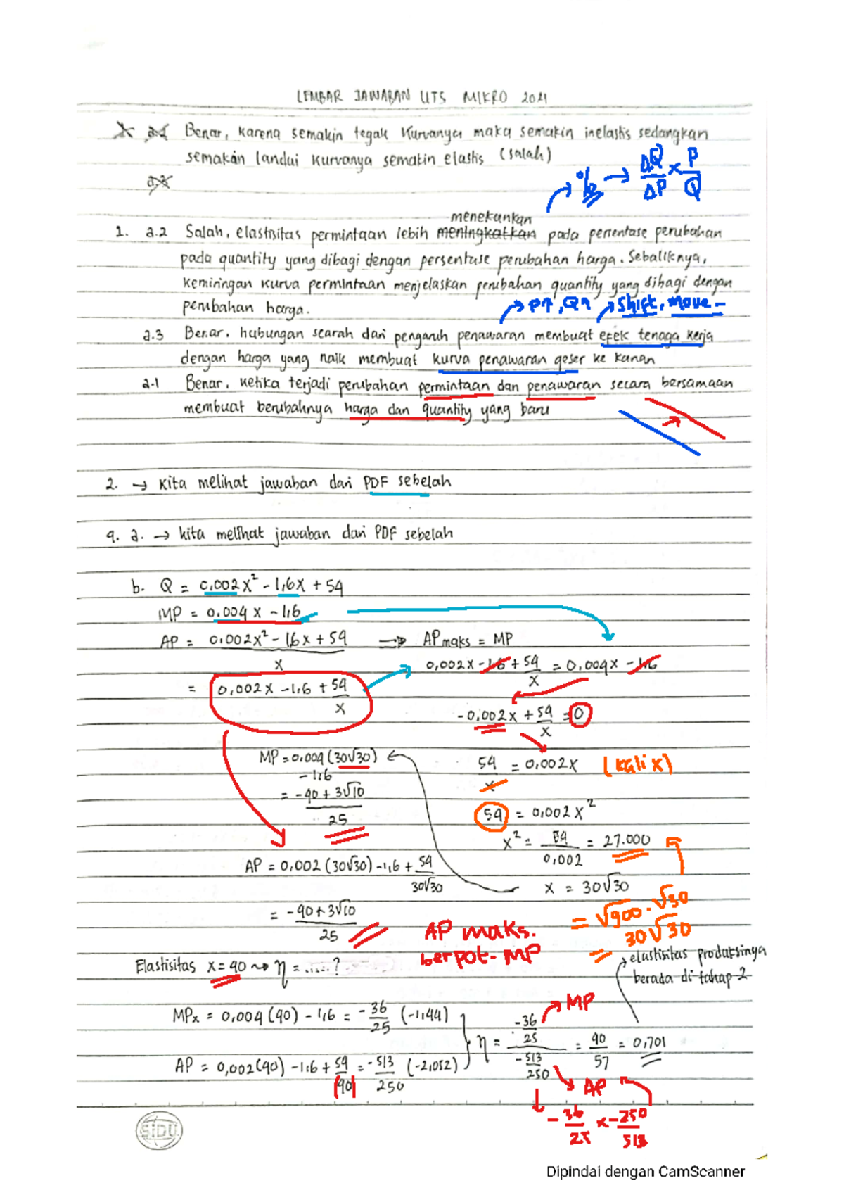 Tutorial Tentir Mikro Fariq Danendra - Economics and development - Studocu