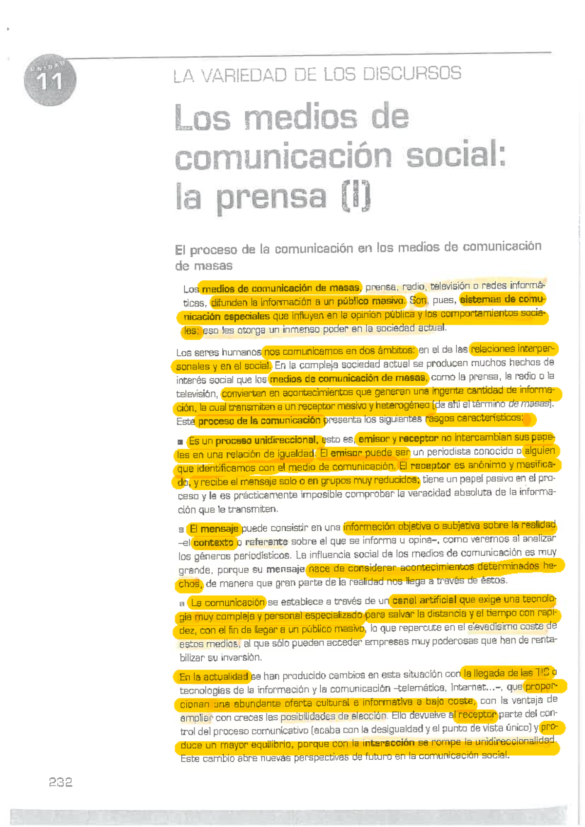Medios de comunicación - Lengua Castellana - Studocu