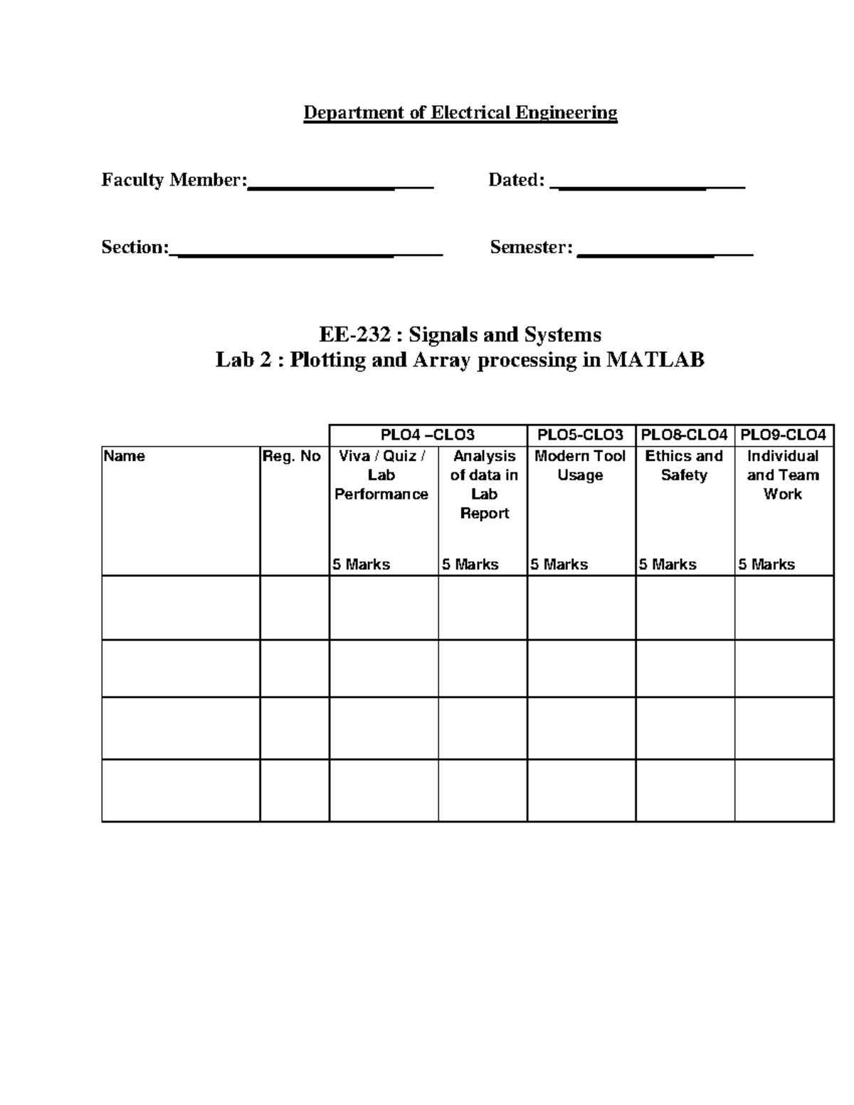 Lab 2 - lab - Department of Electrical Engineering Faculty Member ...