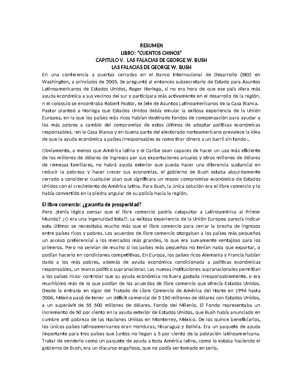 Resumen Capitulo V - RESUMEN LIBRO: “CUENTOS CHINOS” CAPITULO V. LAS ...