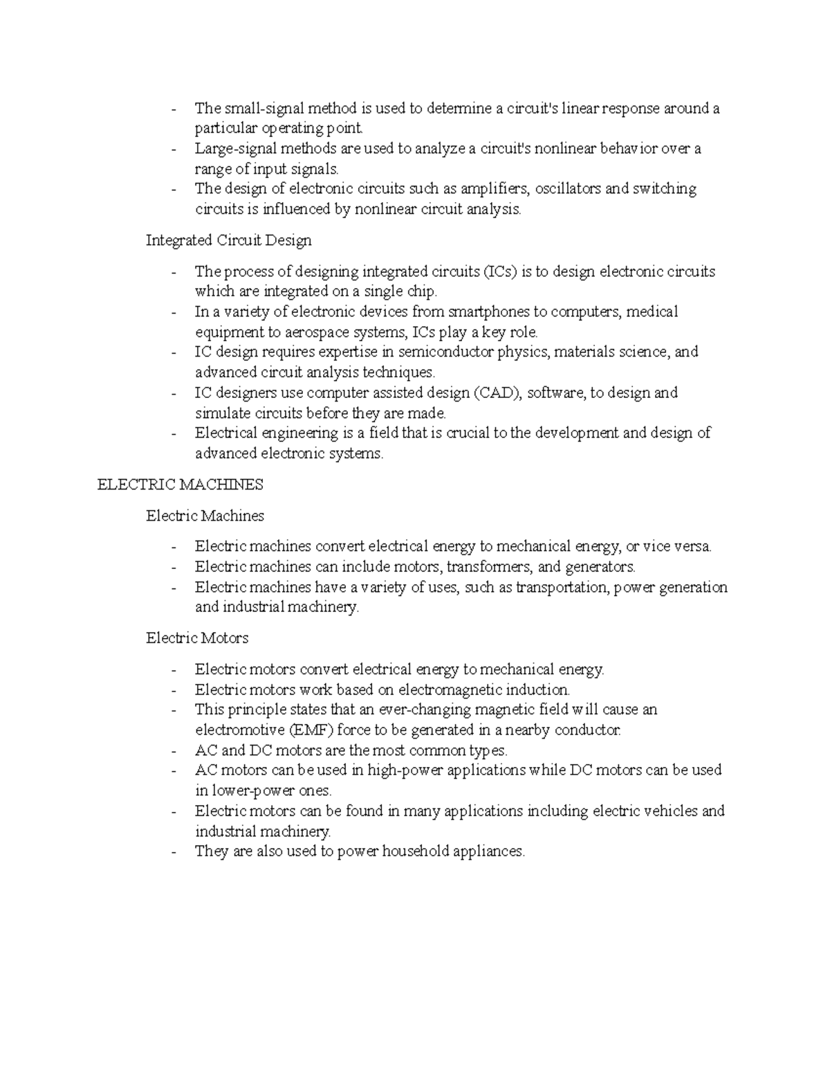 ENT 104 Notes 17 - Mathematical modeling of circuits, circuit ...
