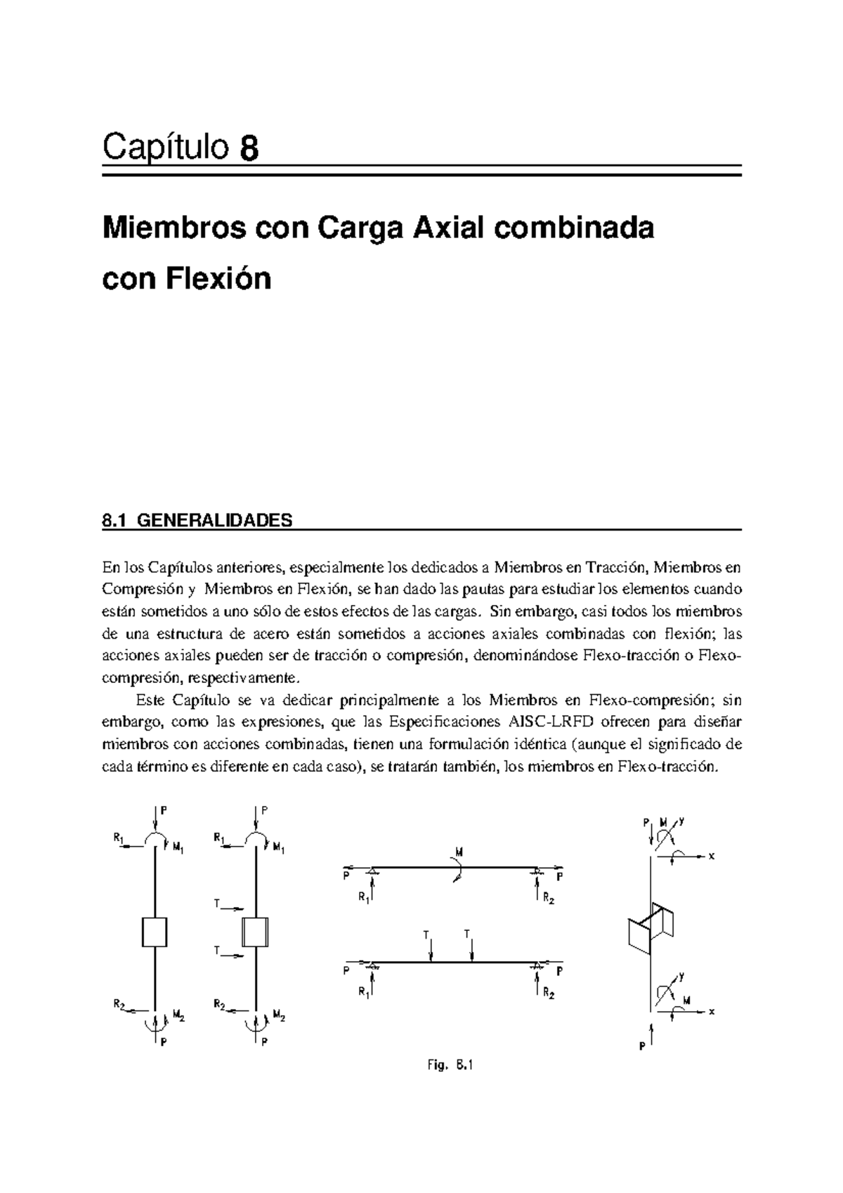 Flexo- Compresion-05 - Capítulo 8 Miembros con Carga Axial combinada ...