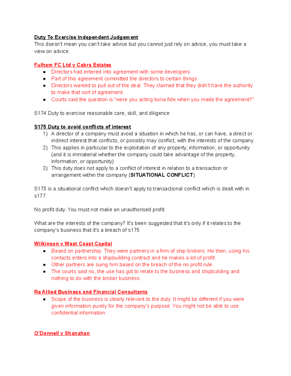 Lecture 11 - Duty To Exercise Independent Judgement This mean you take ...