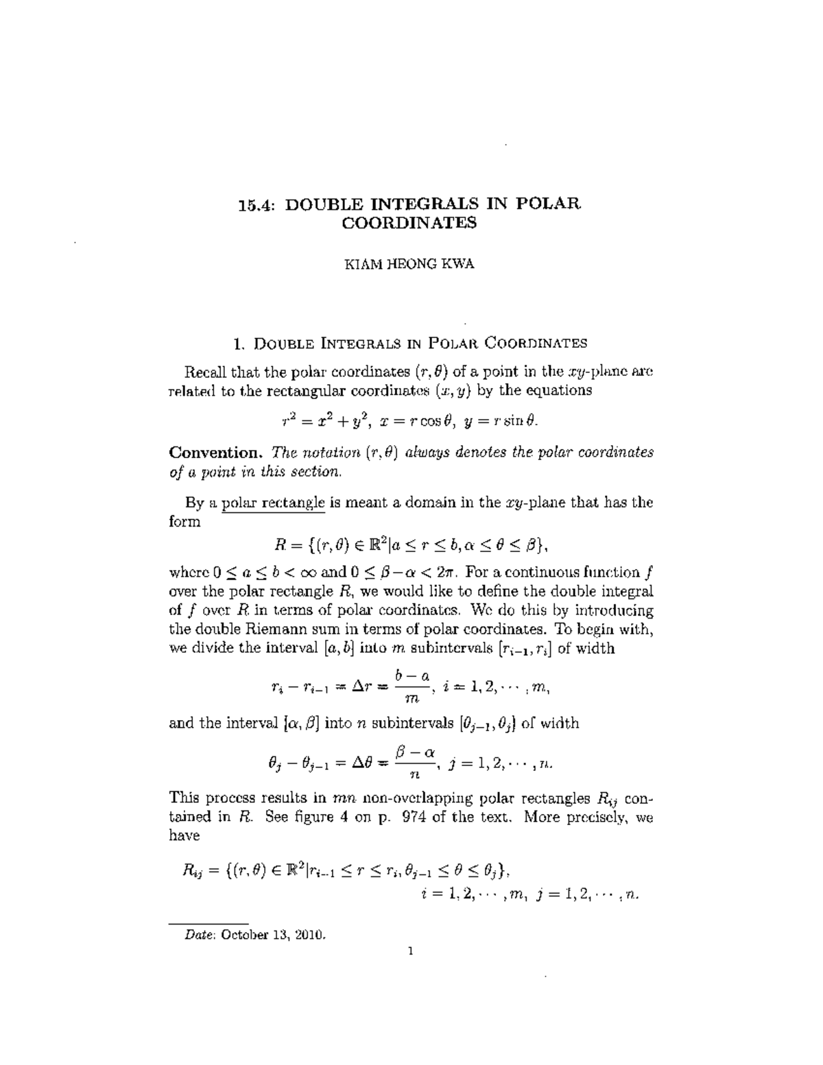 Lecture slides, lectures 1 - 9 - Lecture 15 with scanned examples ...