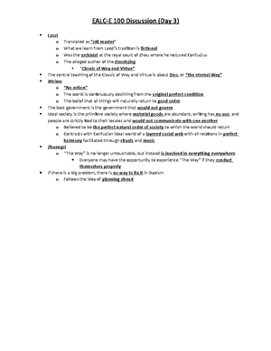 EALC-E 100 Notes (Day 21- Lecture) - EALC-E 100 Notes (Day 21) Cold War ...