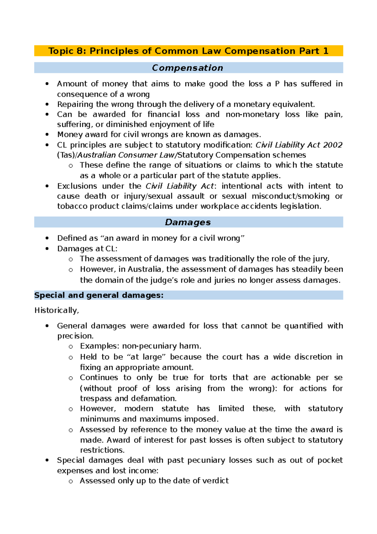 Topic 8 Principles of CL Compensation Part 1 - Topic 8: Principles of ...
