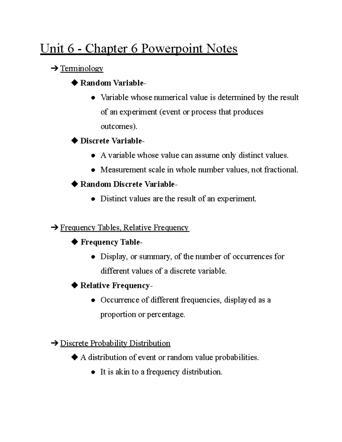 Unit 6 - Chapter 6 Powerpoint Notes - Unit 6 - Chapter 6 Powerpoint ...