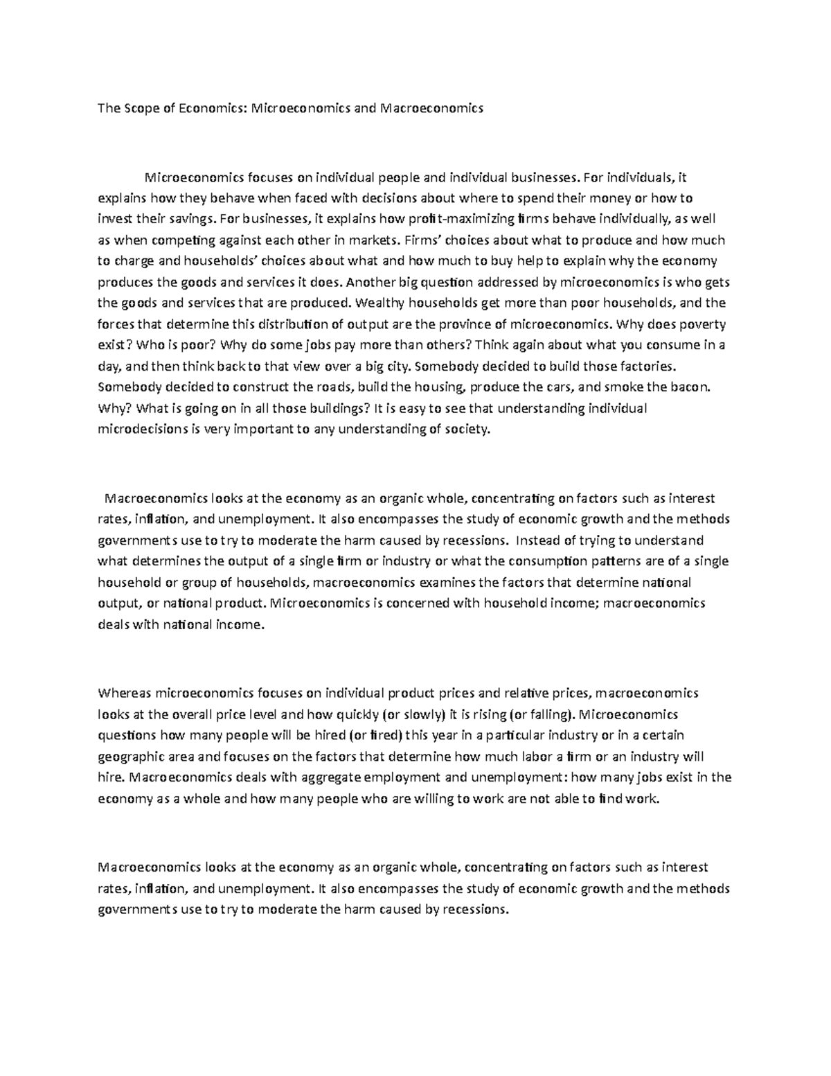 The Scope of Economics Reviewer on MicroEconomics - The Scope of ...