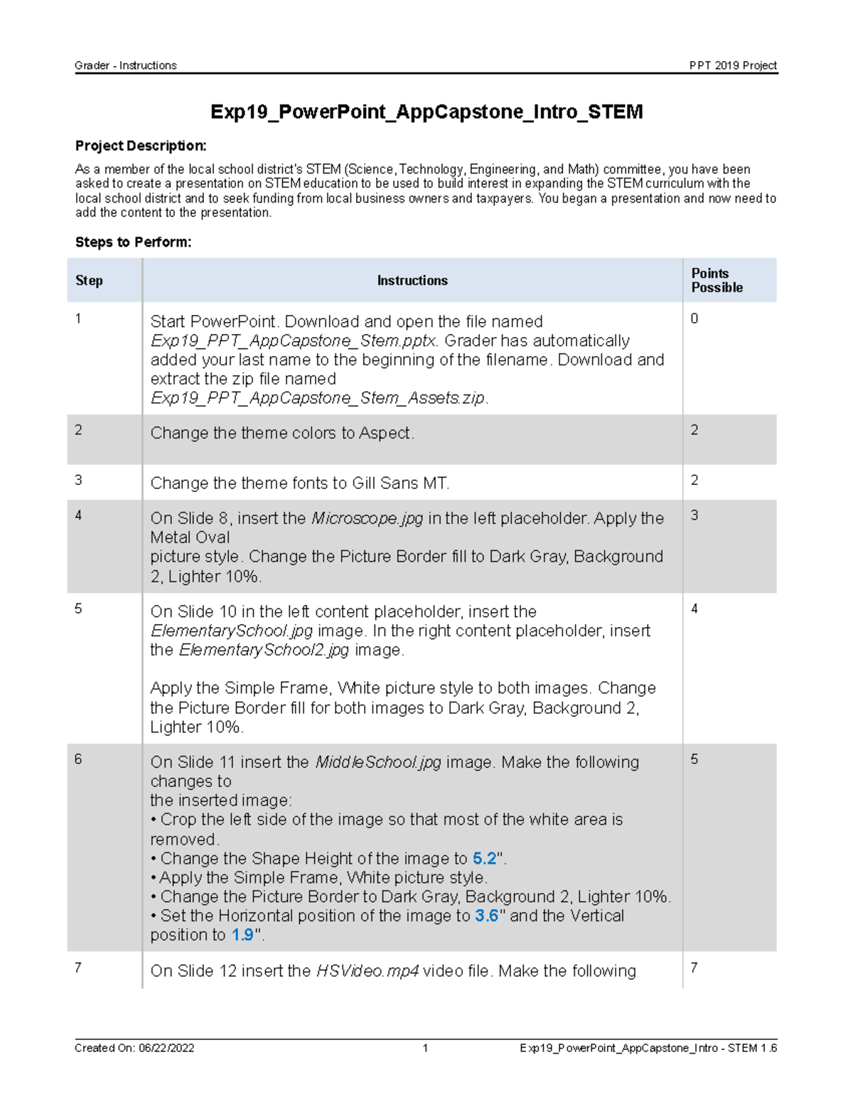 Exp19 Power Point App Capstone Intro STEM Instructions - Exp19_PowerPoint_AppCapstone_Intro_STEM ...
