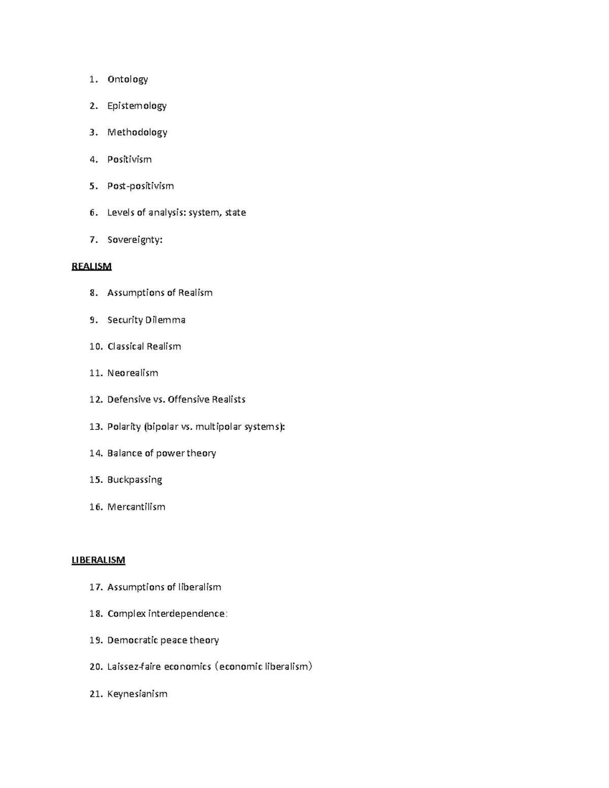 Study guide IR002 - Important concepts for final - Ontology ...