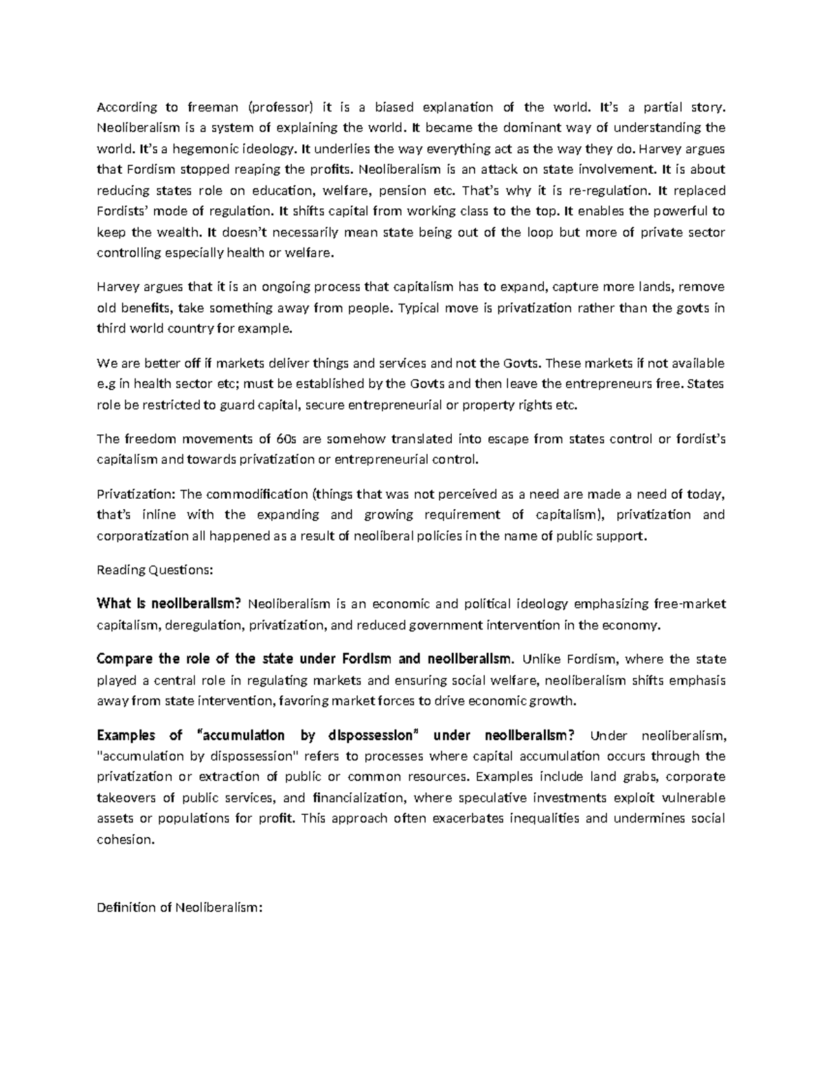 6.2 Harvey - COncordia University with Prof James Freeman - According ...