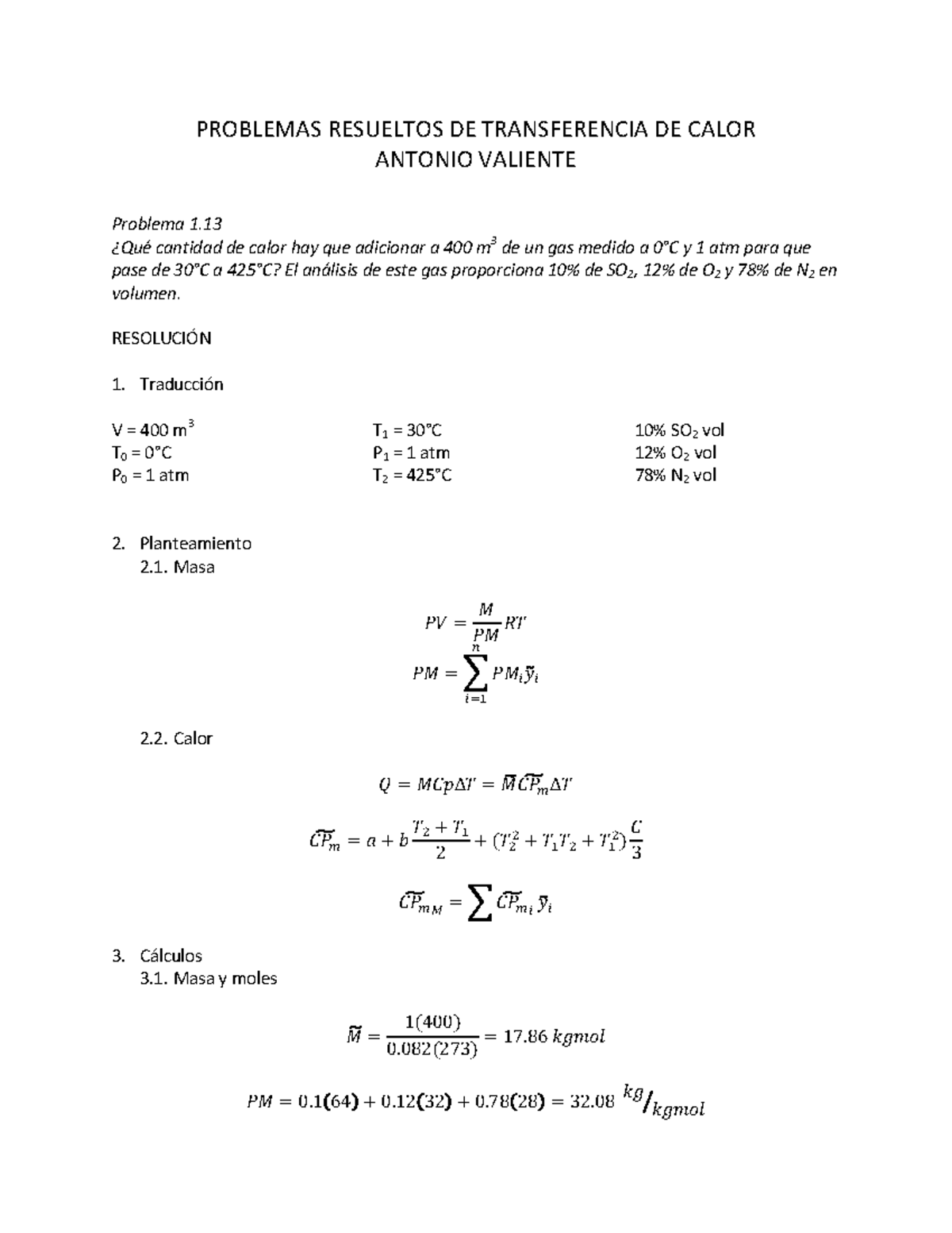 Problemas resueltos de transferencia de calor antonio valiente ...