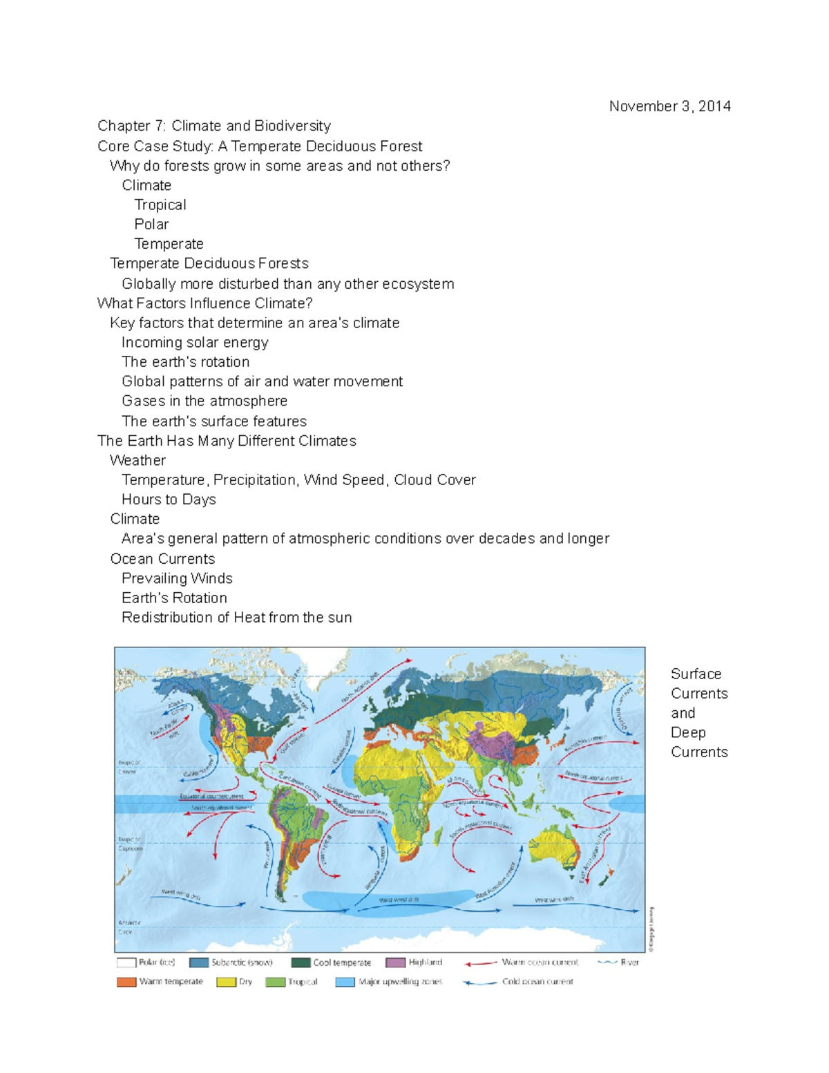 GEOG 1000 - Summary of Chapter 7 - World Ecology Prblms - November 3 ...