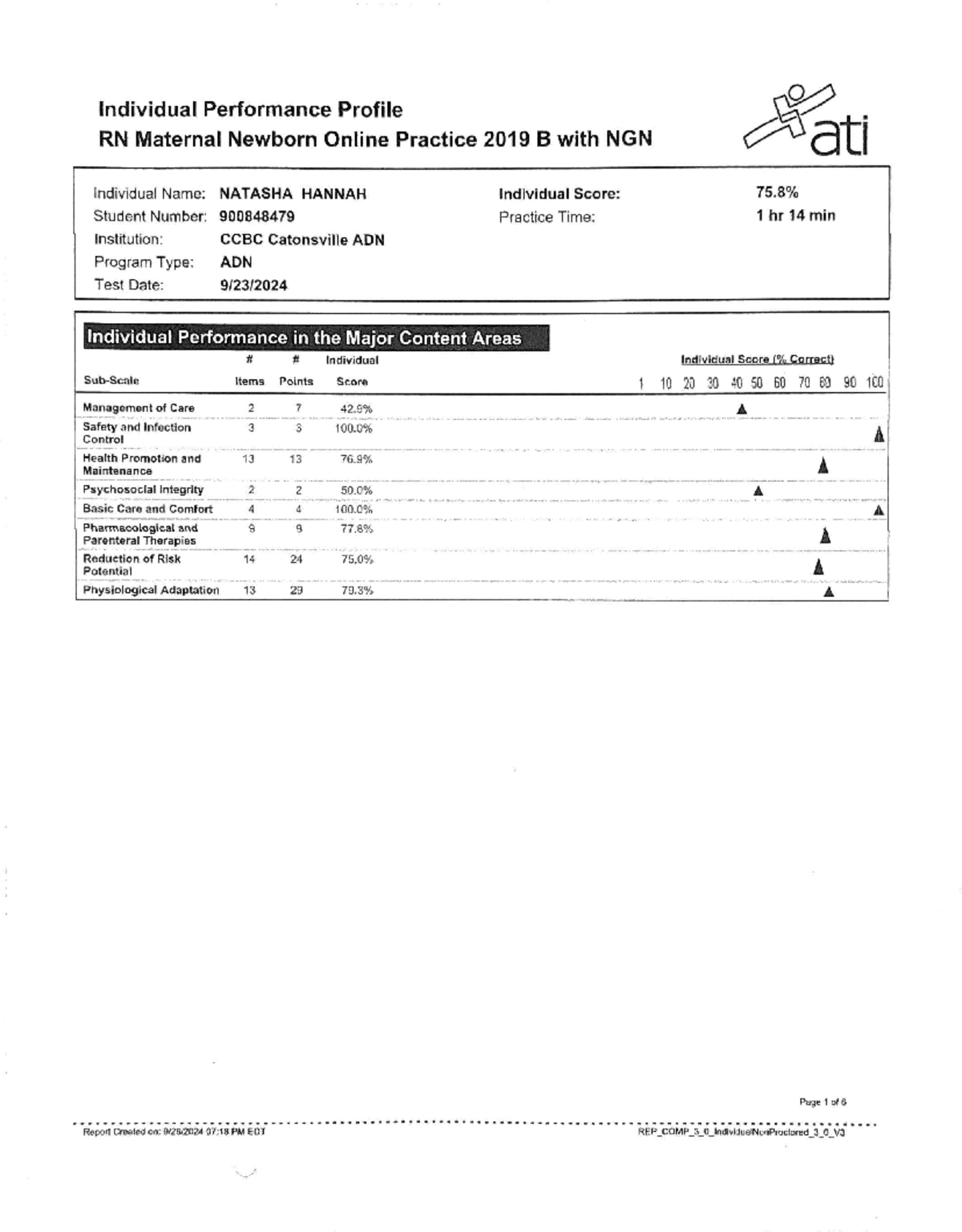 OB ATI B Templates - Individual Performance Profile RN Maternal Newborn ...