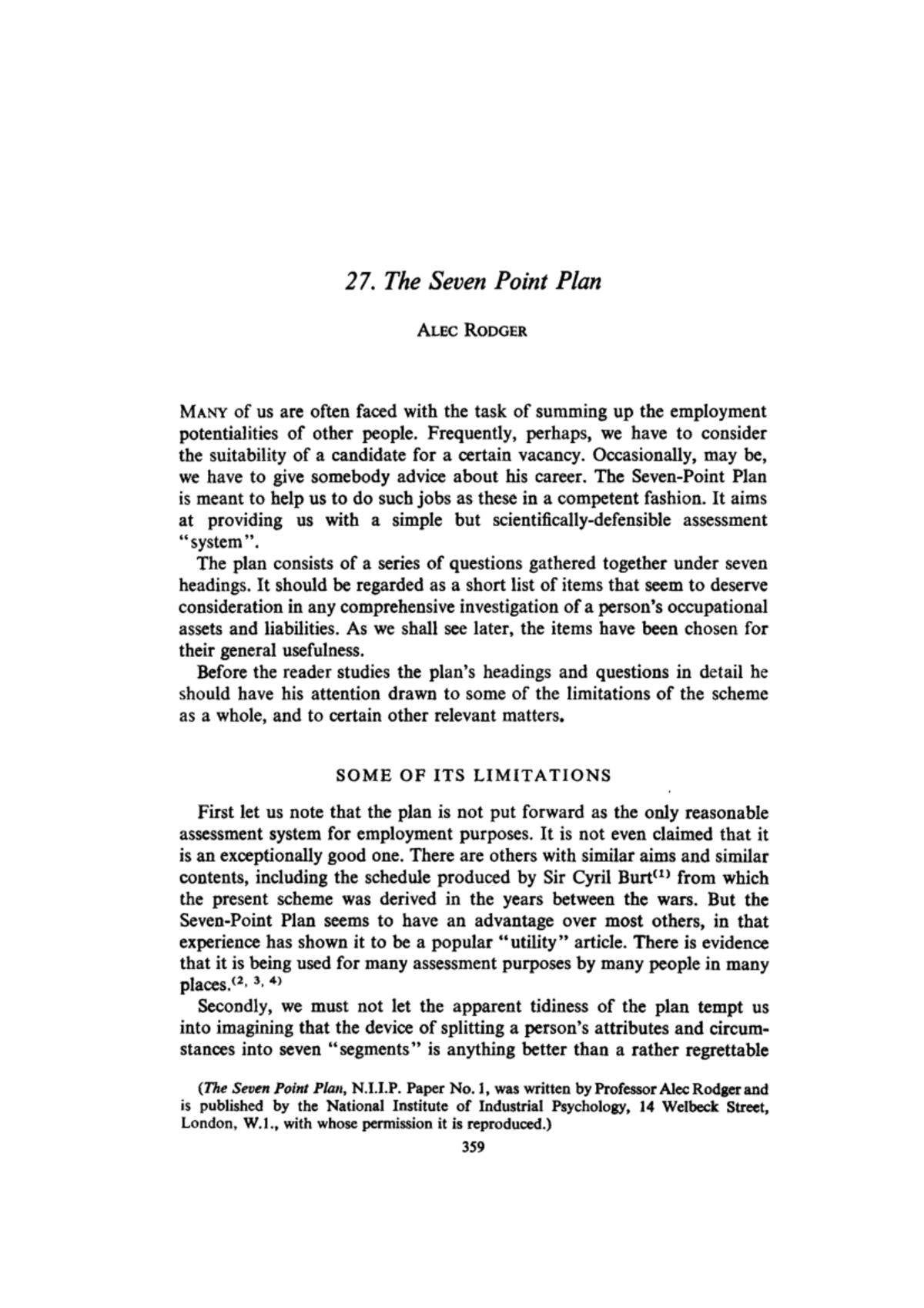 Alec rodgers - 2 7. The Seven Point Plan A L E C RODGER M A N Y of us ...