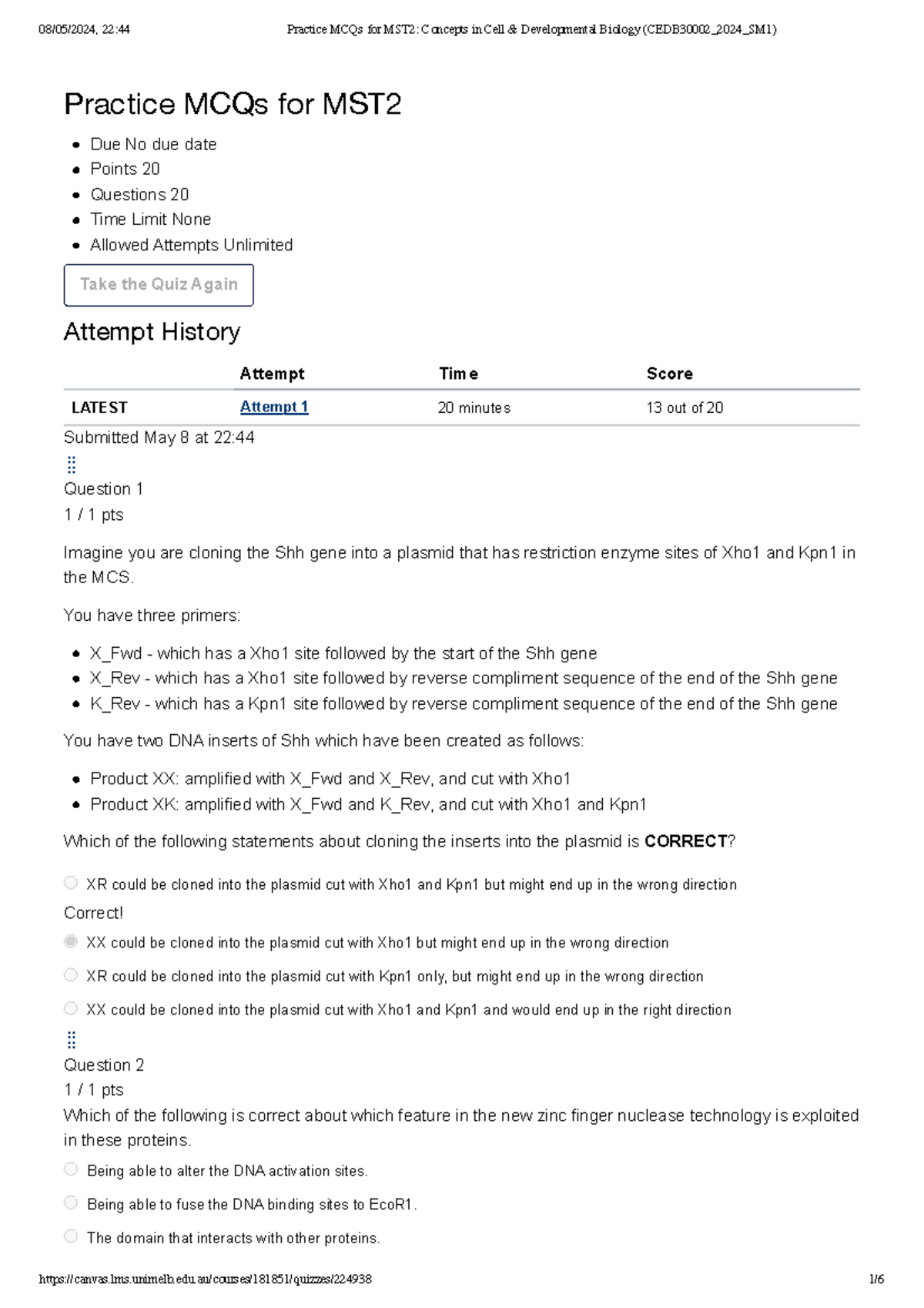 Practice MCQs for MST2 - Practice MCQs for MST Due No due date Points ...