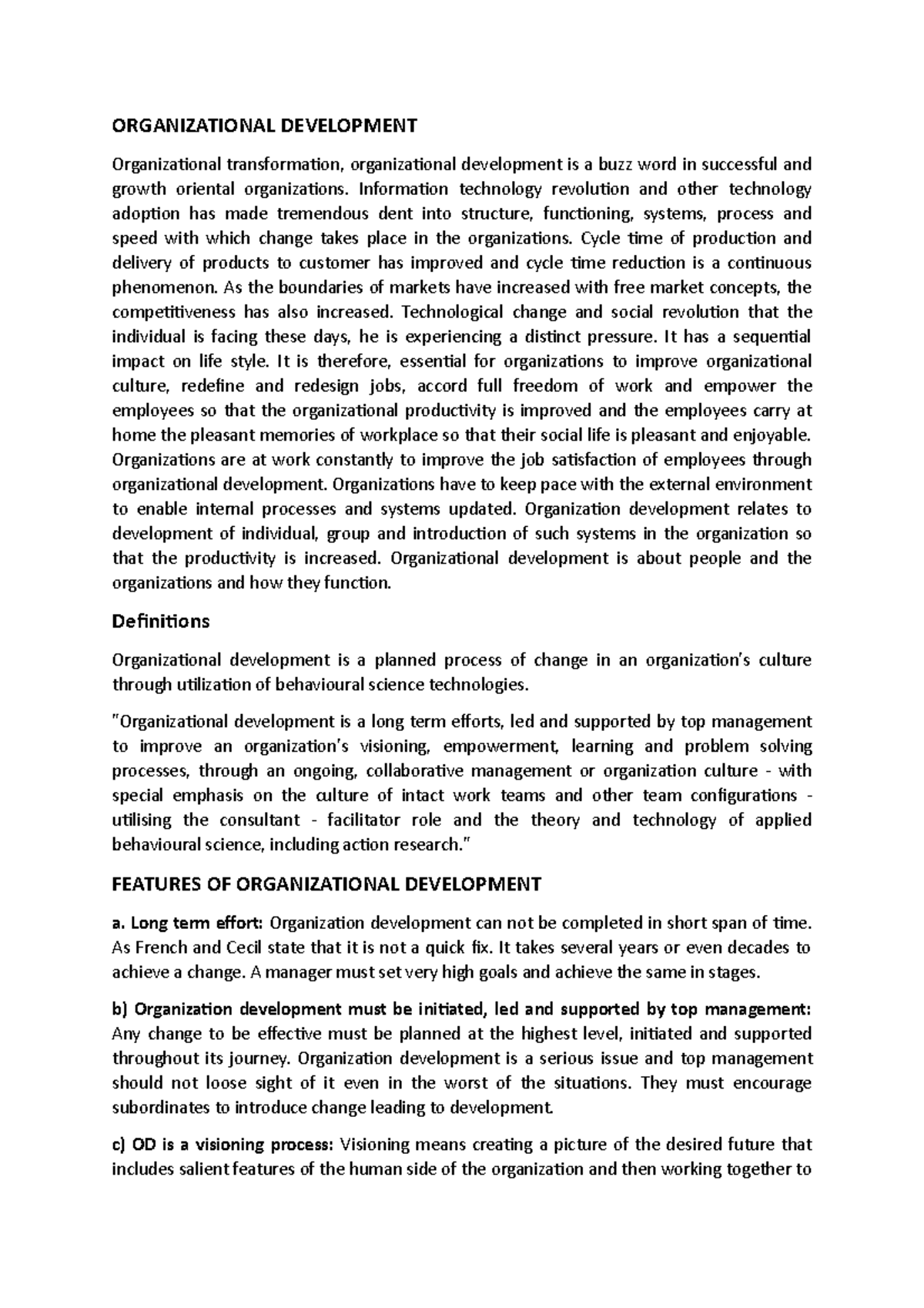 Organizational Development - Information technology revolution and ...