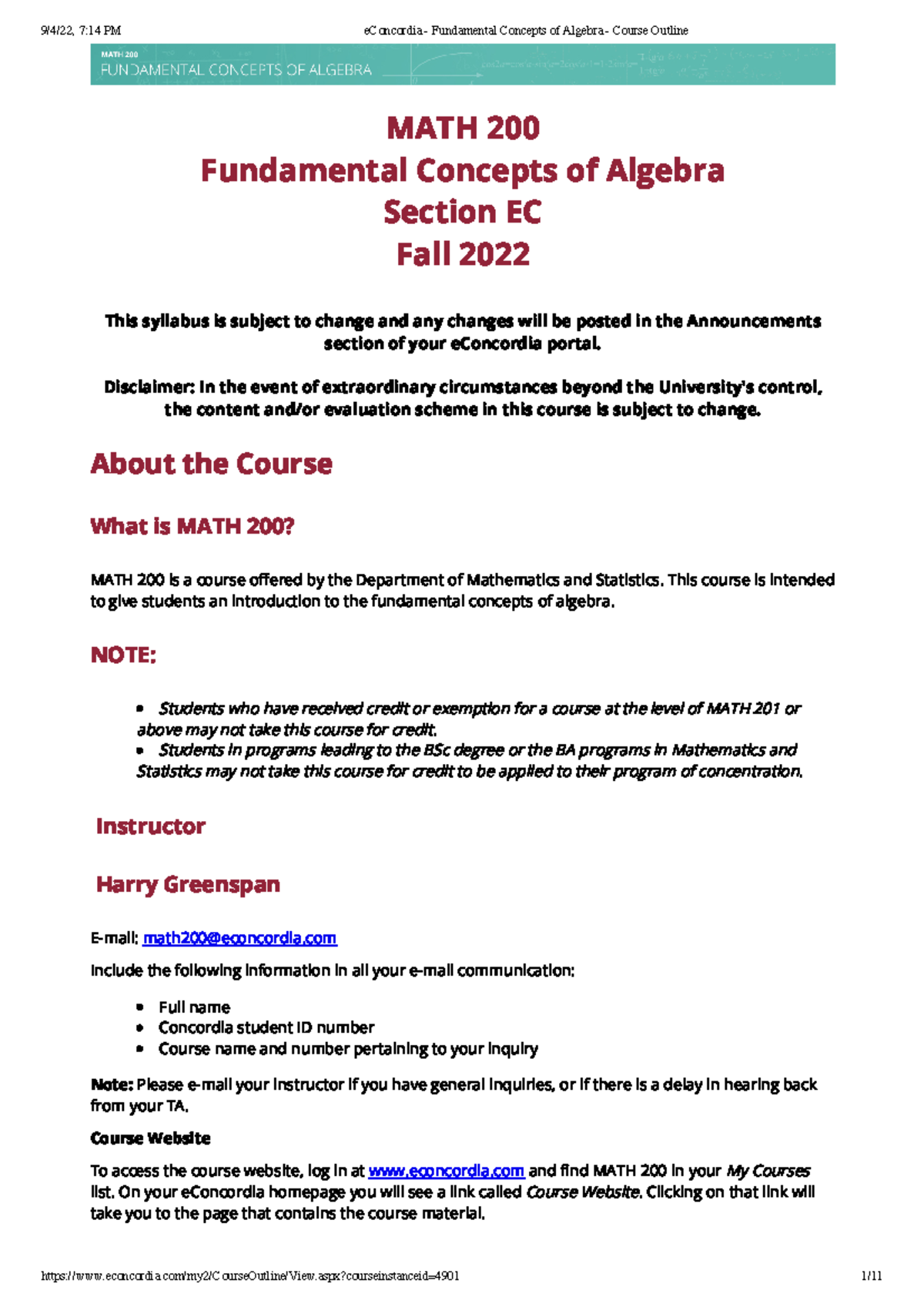 Syllabus MATH-200-EC - kfkfhygt tuougvjugn - MATH 200 Fundamental ...