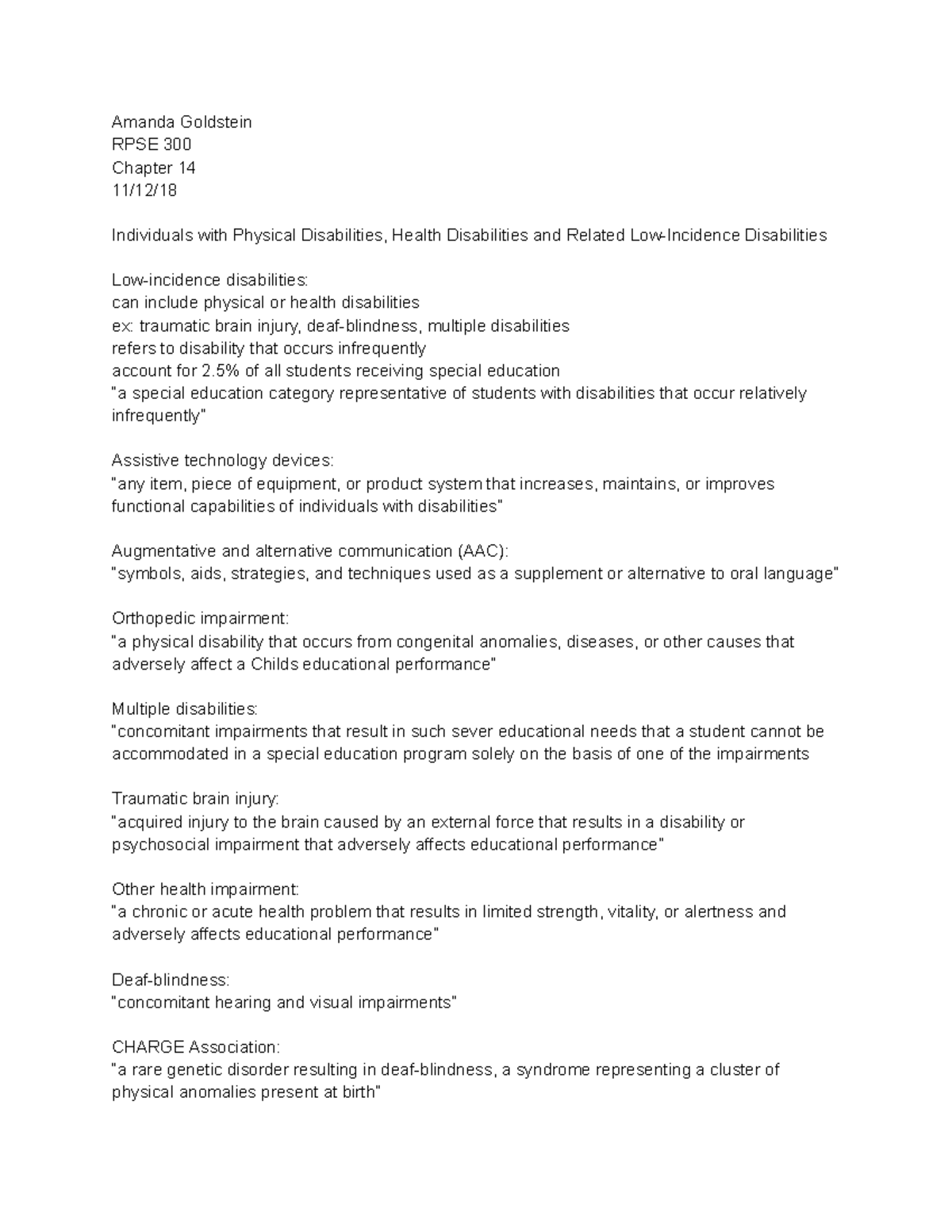 Ch 14 (amanda) - laban- Jiychu - Amanda Goldstein RPSE 300 Chapter 14 ...