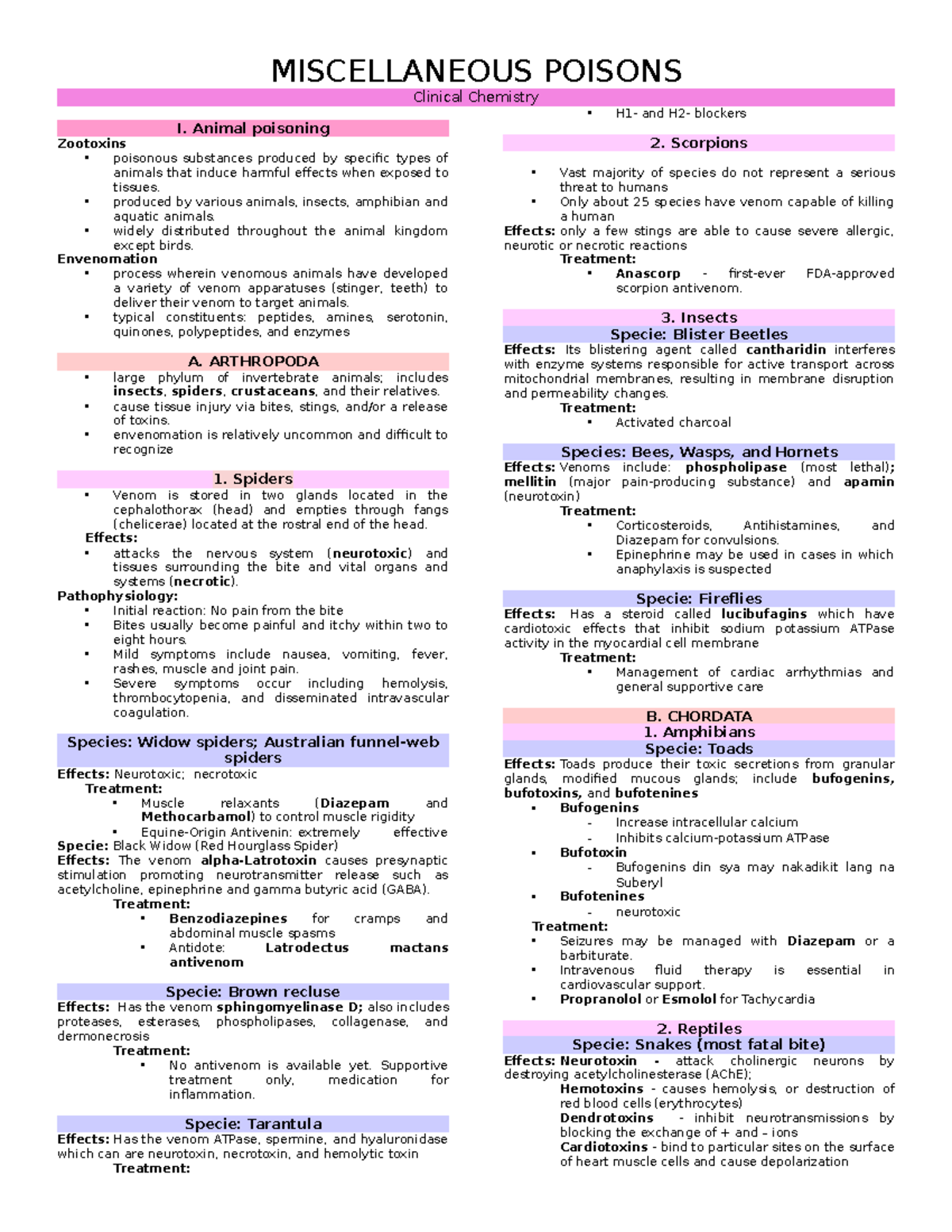 Clinical Chemistry - Toxicology - MISCELLANEOUS POISONS Clinical ...