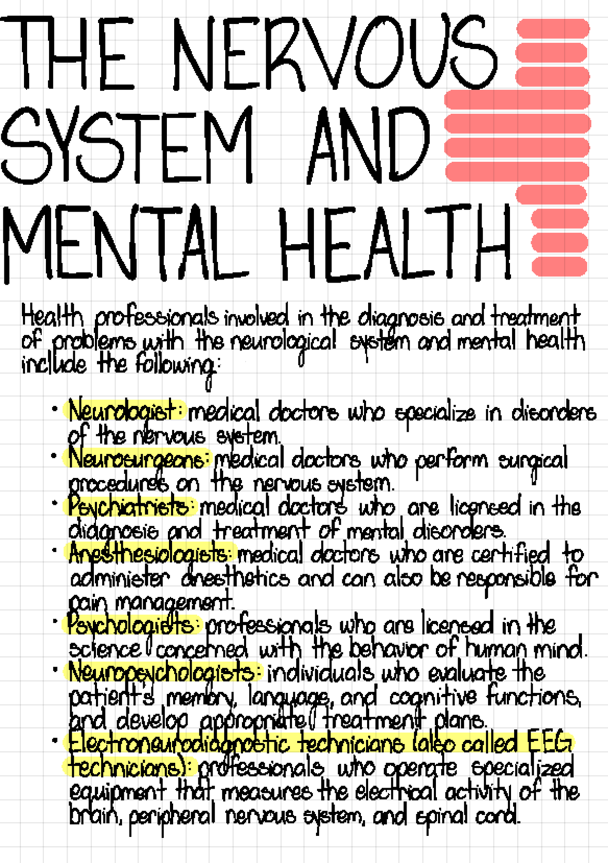 The Nervous System and Mental Health - THE NERVOUS SYSTEM AND MENTAL ...