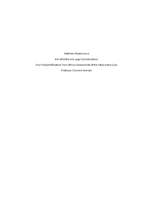 IHP 340 - Module 8 Journal - Matthew Mastrorocco IHP 340 – Module 8 ...