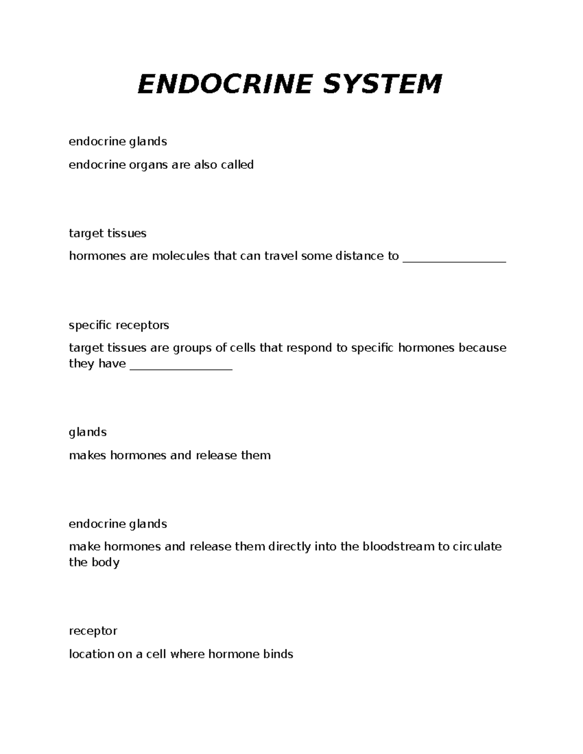 Endocrine ssmsnbhvh - ENDOCRINE SYSTEM endocrine glands endocrine ...