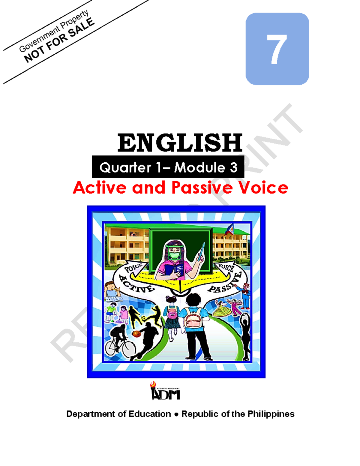 English 7 q1 mod3 active and passive voice v5 - ENGLISH First Active and Passive Voice ...