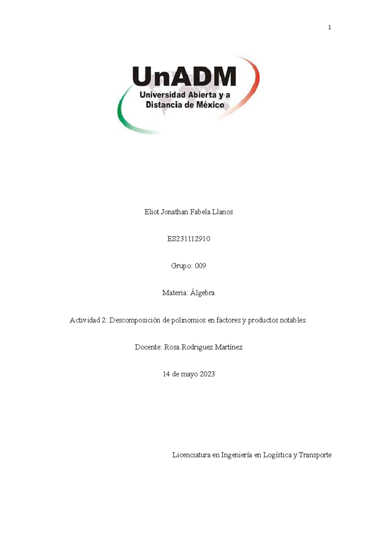 LALG U2 A2 ELFL - ACTIVIDAD 2 - Eliot Jonathan Fabela Llanos ES Grupo ...