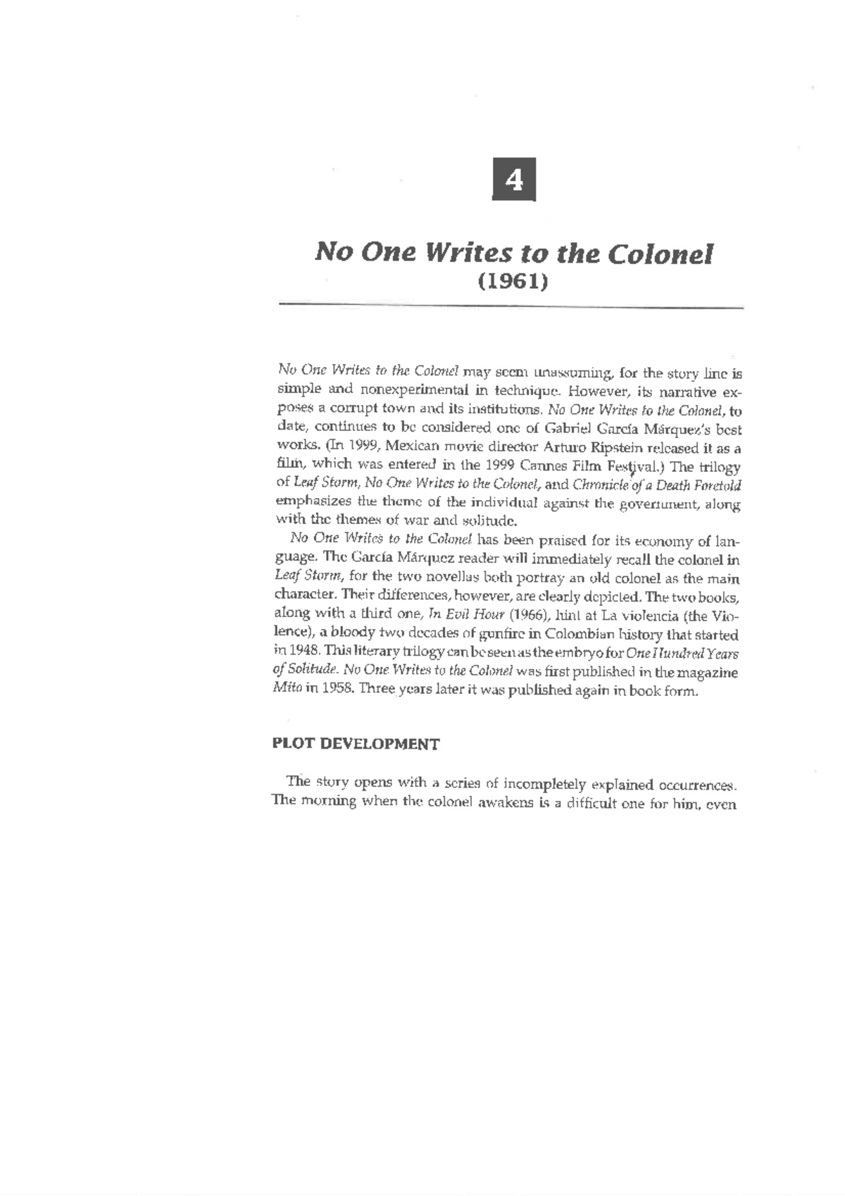 No One Writes to the Colonel - ø No One Writes to the Colonel (re6l) No ...