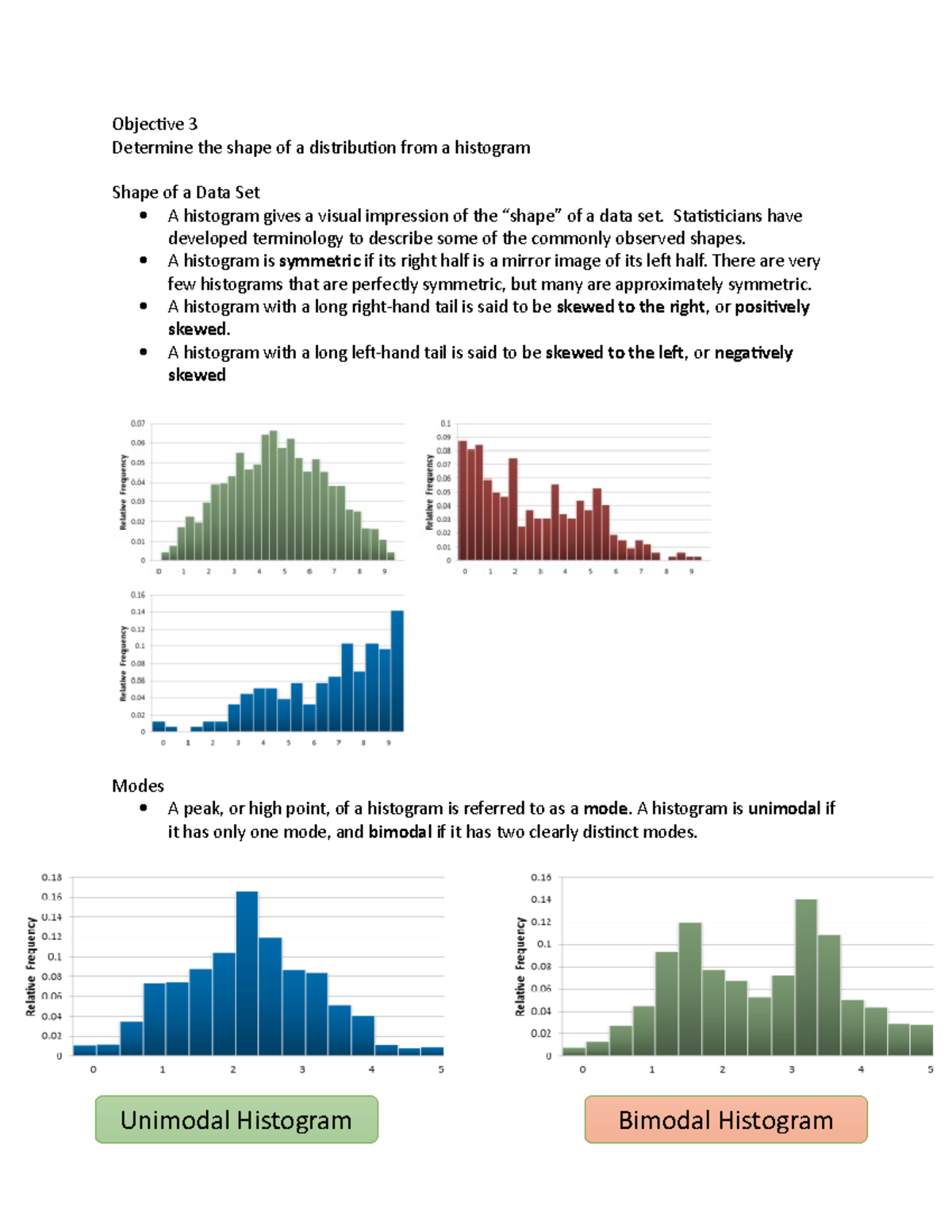 Ch. 2.2 (Math 241) Part 2 - Objective 3 Determine the shape of a ...