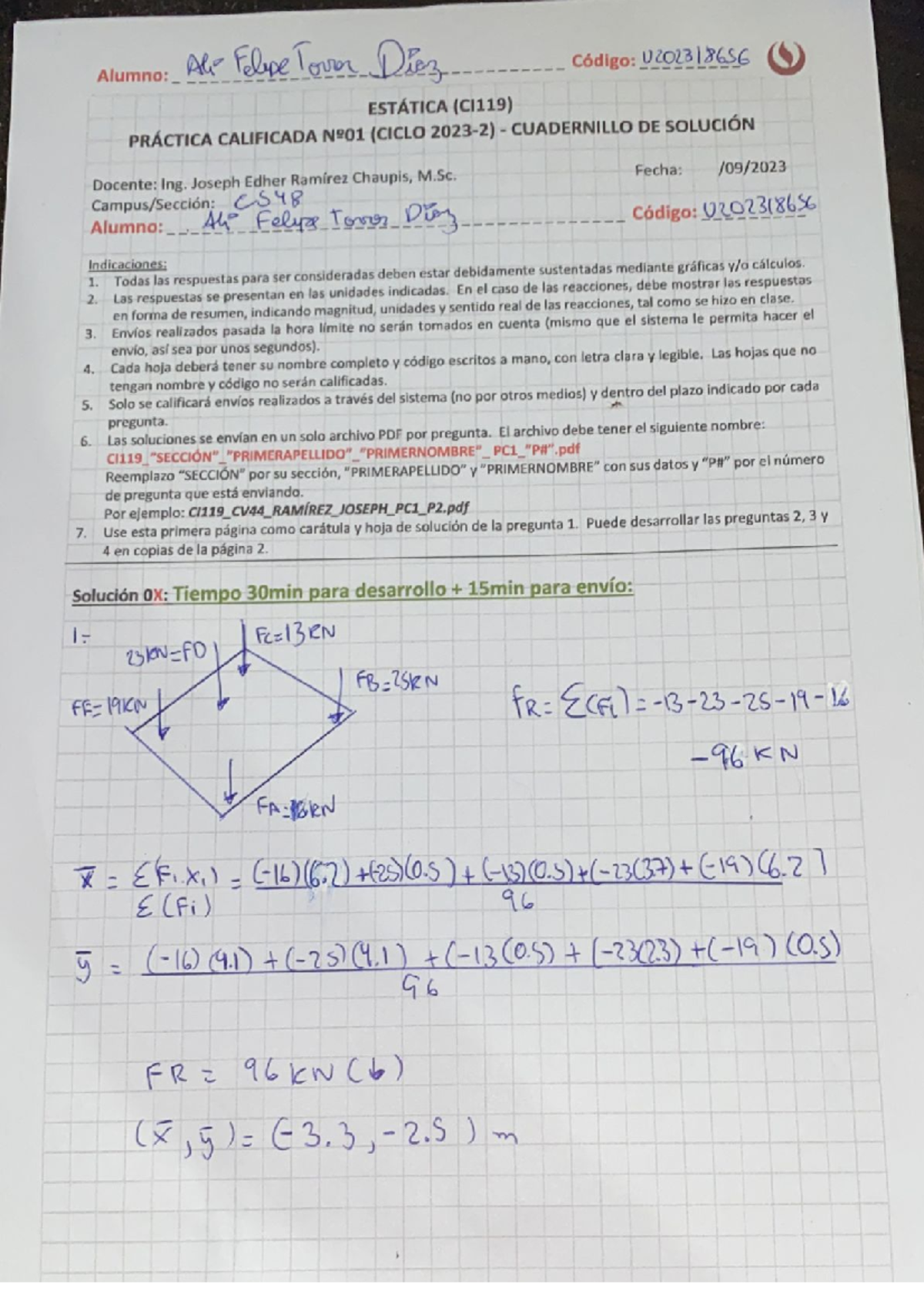 C119 CS4B Torres ALI PC1 P1 - Libros de medicina - Studocu