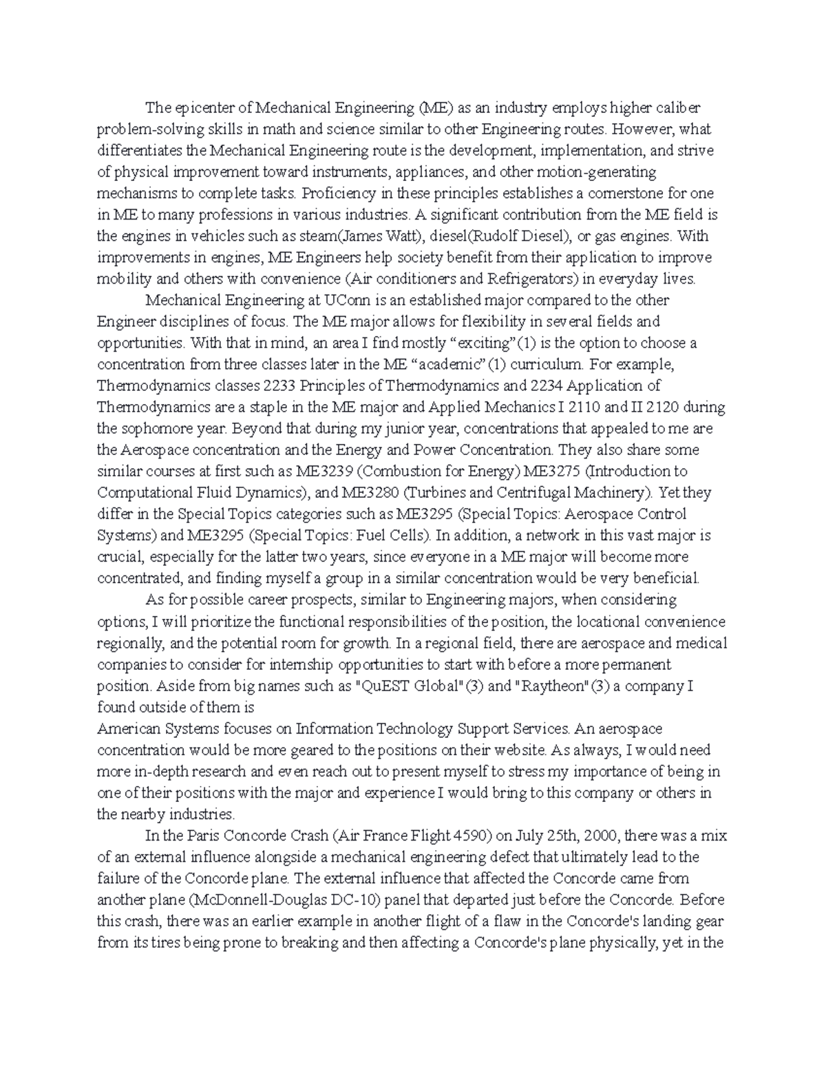 Mech Eng. KF O2E - HW on Mech Engineering - The epicenter of Mechanical ...