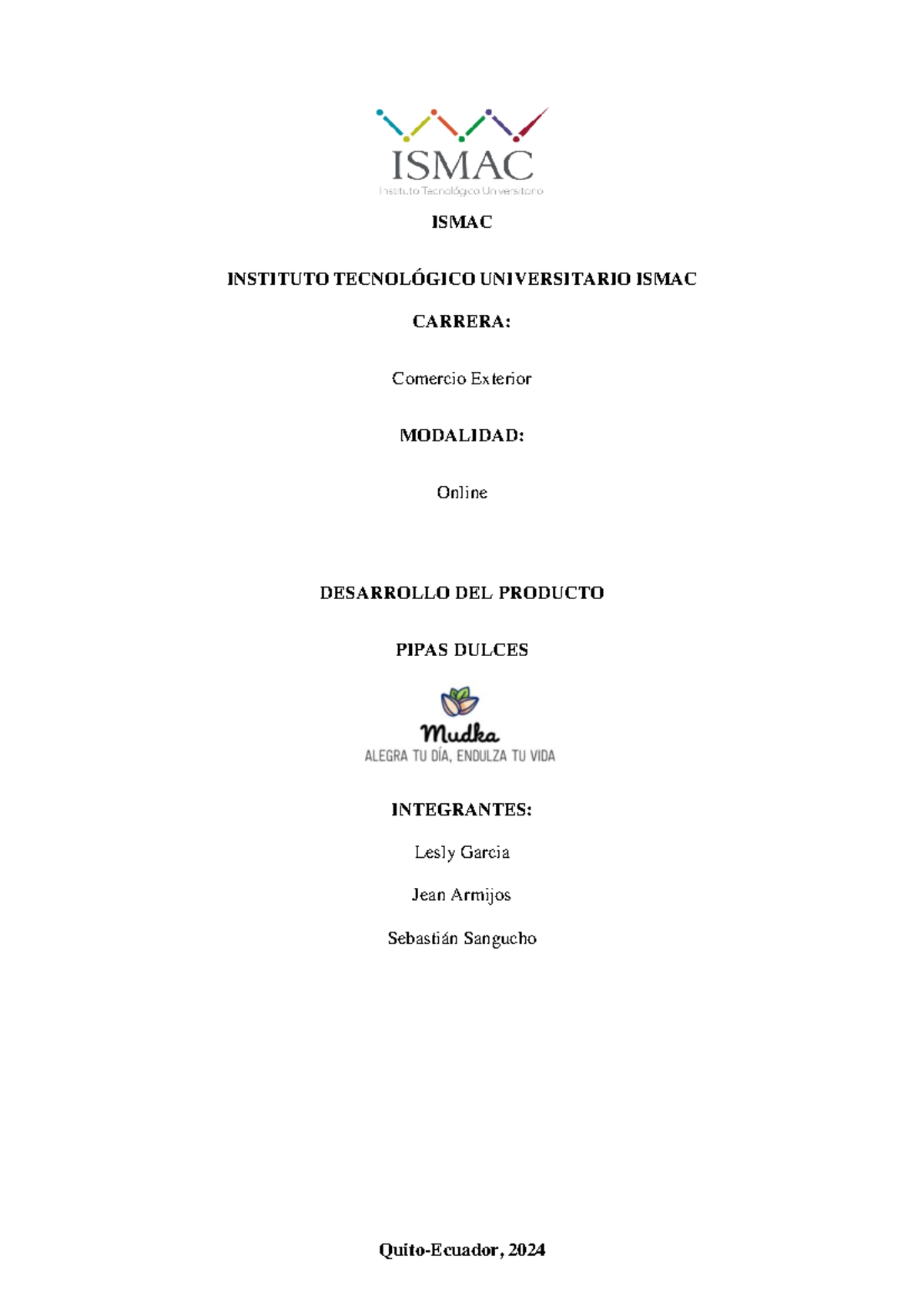 Proyecto Final Administración - ISMAC INSTITUTO TECNOLÓGICO ...