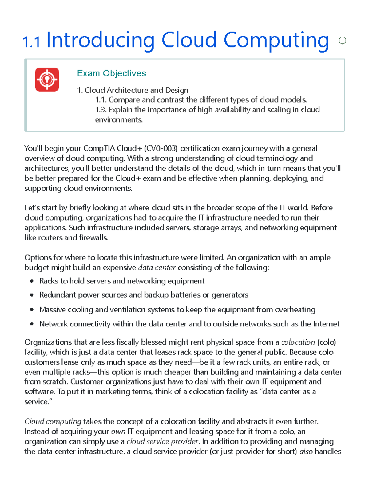 Lesson 1 Introducing Cloud Computing Configurations and Deployments -01 ...
