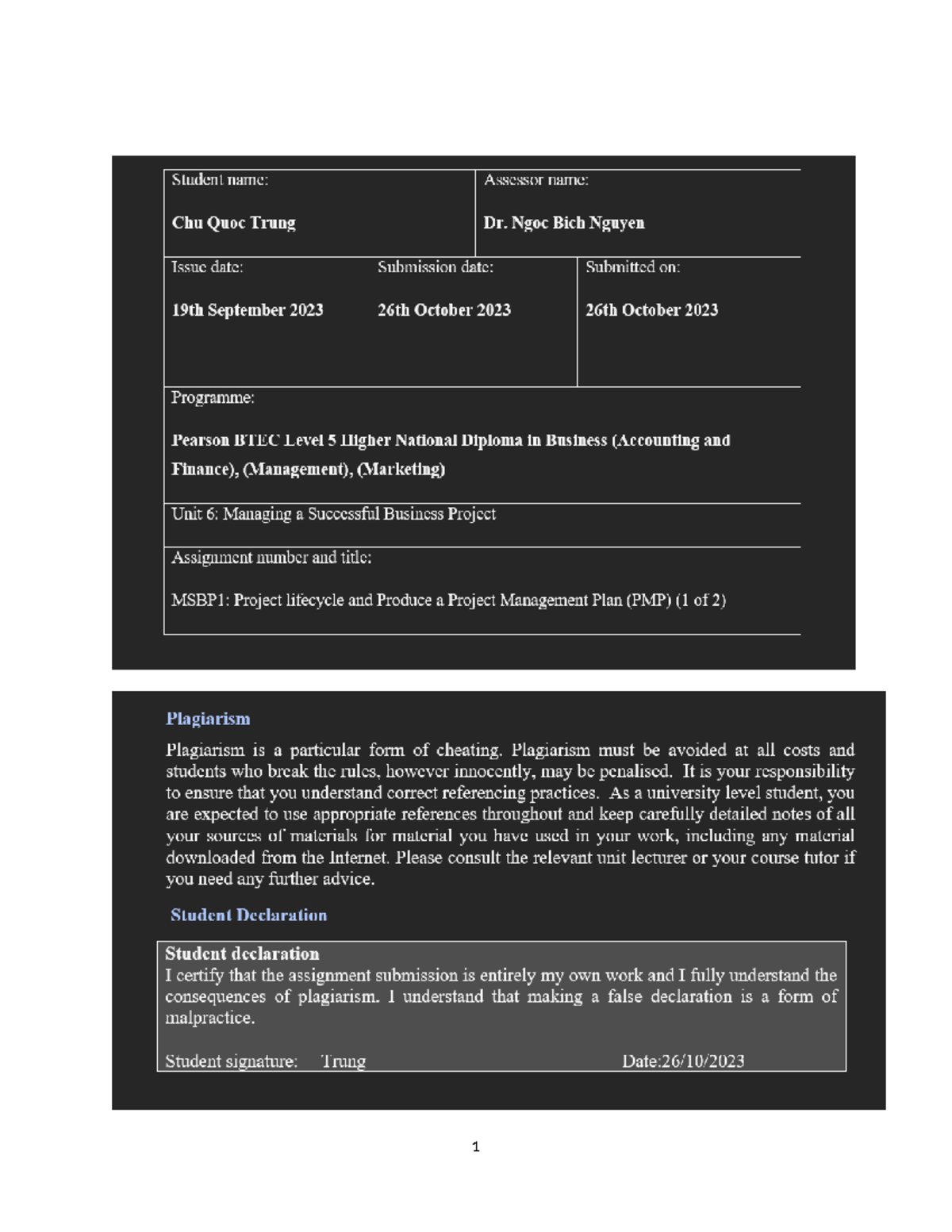 Msbp 1 - D - Contents - Studocu