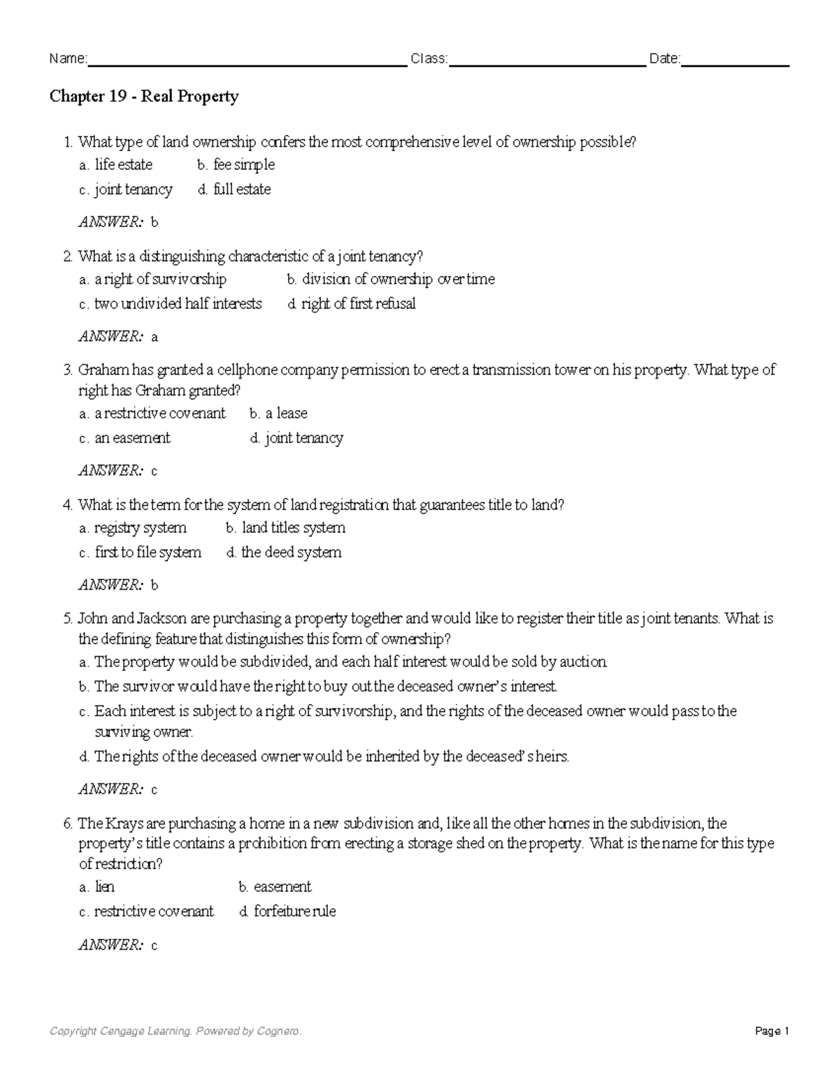 Chapter 19 Real Property - - Studocu