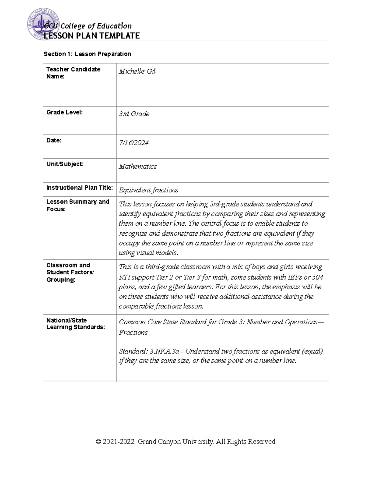 Differentiating Math Activities (Gil, Michelle) - LESSON PLAN TEMPLATE ...
