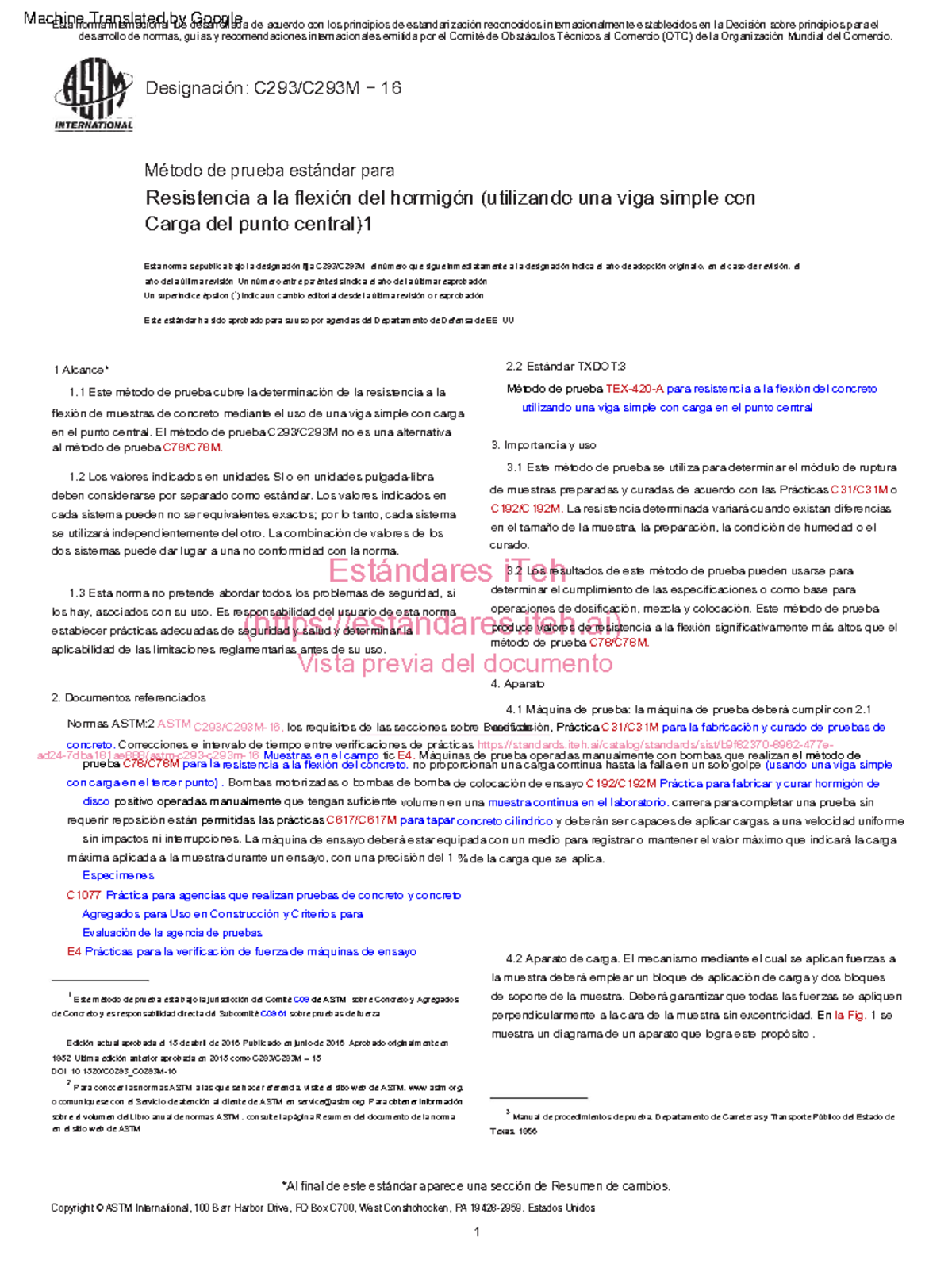 ASTM-C293- España - APLICACION NORMA - Carga del punto central ...